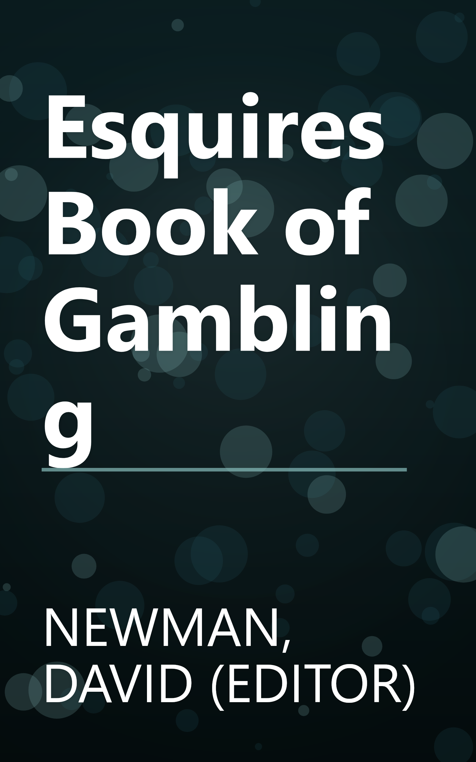 Esquires Book of Gambling book cover
