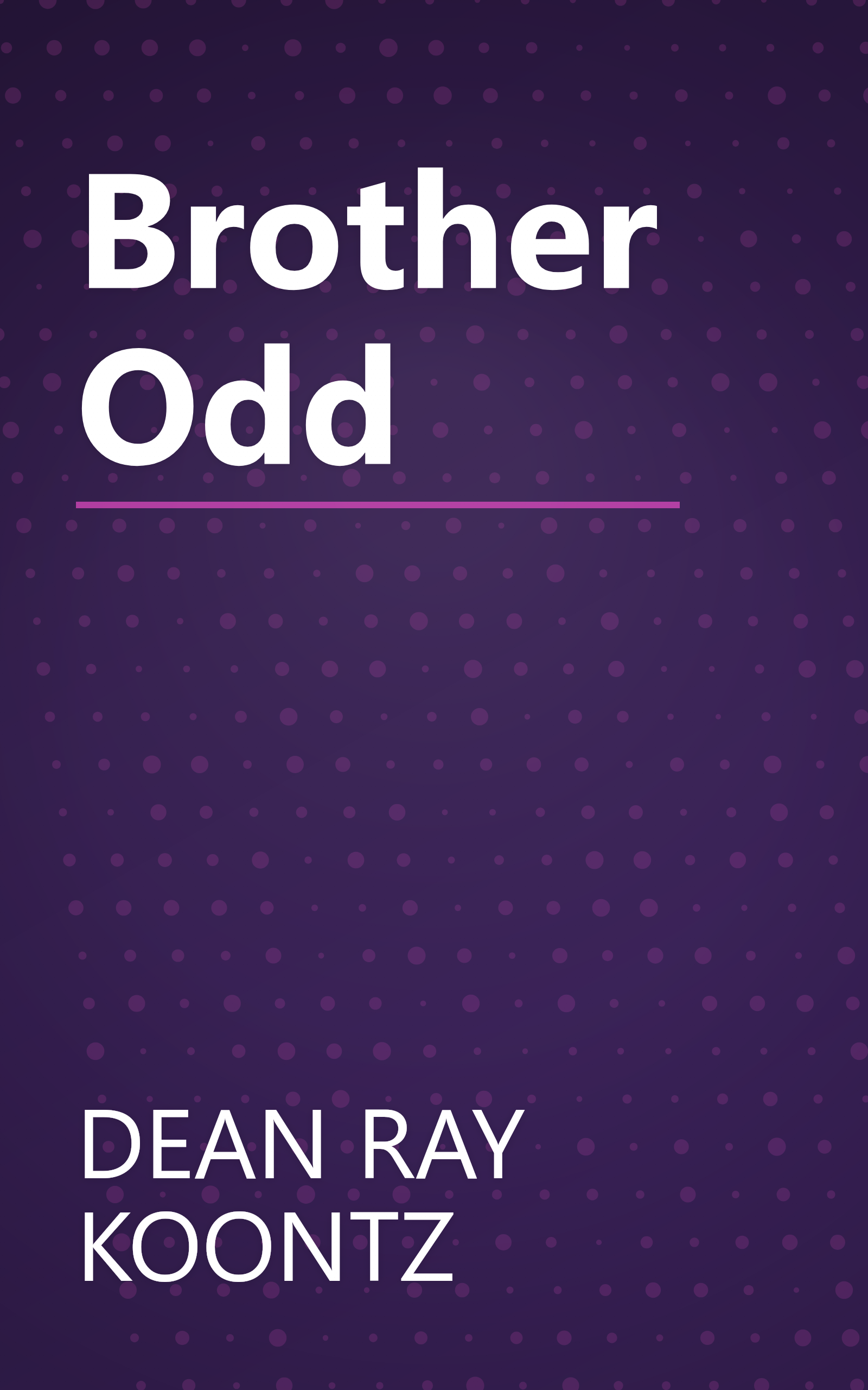 Brother Odd book cover