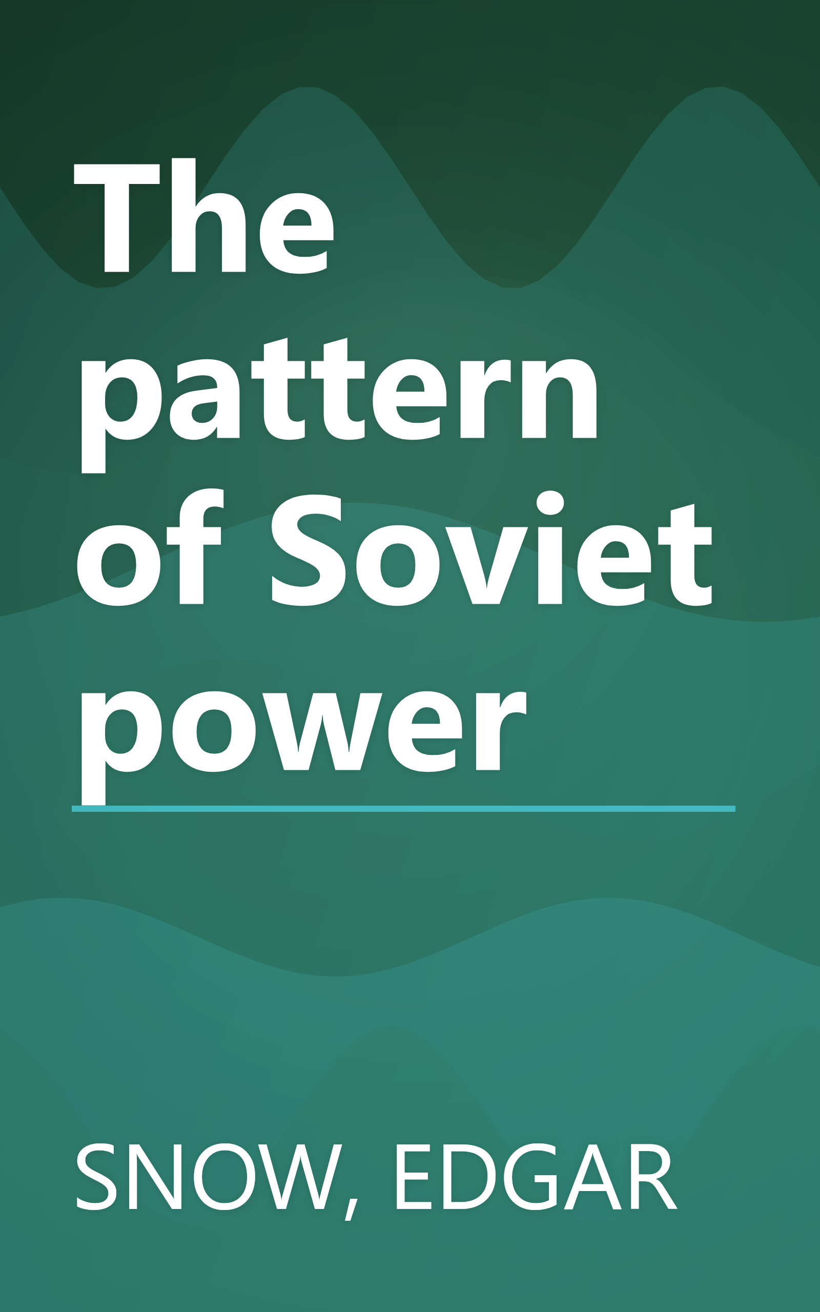The pattern of Soviet power book cover