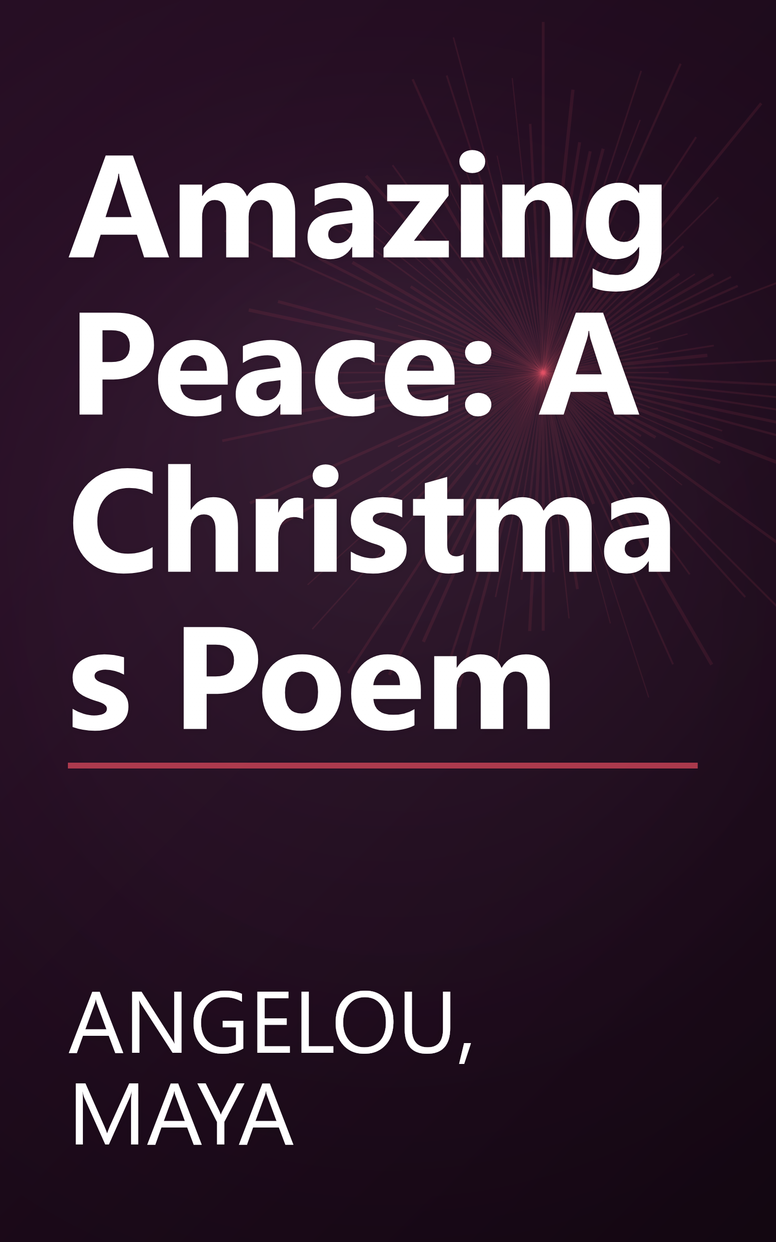 Amazing Peace: A Christmas Poem book cover