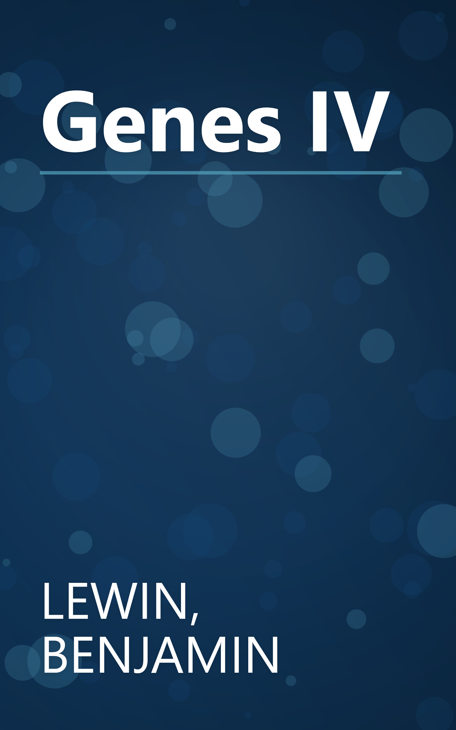 Genes IV book cover
