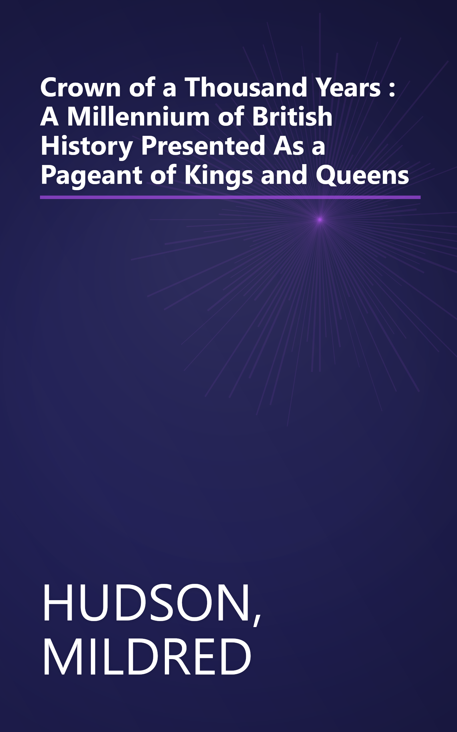 Crown of a Thousand Years : A Millennium of British History Presented As a Pageant of Kings and Queens book cover