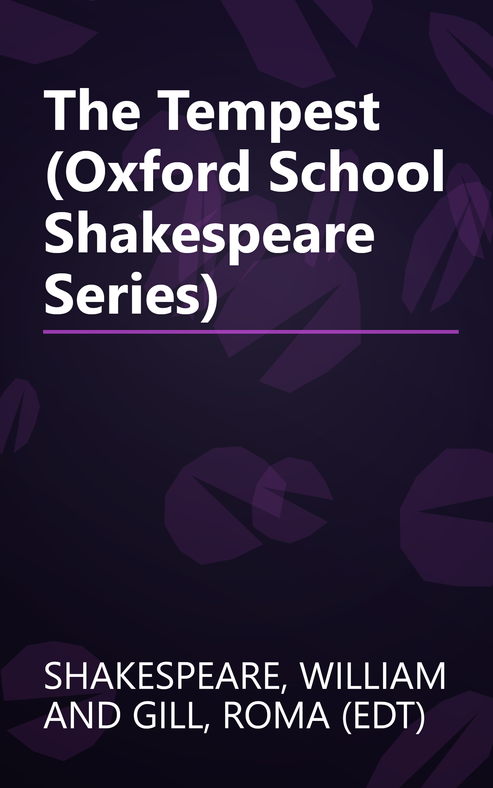 The Tempest (Oxford School Shakespeare Series) book cover