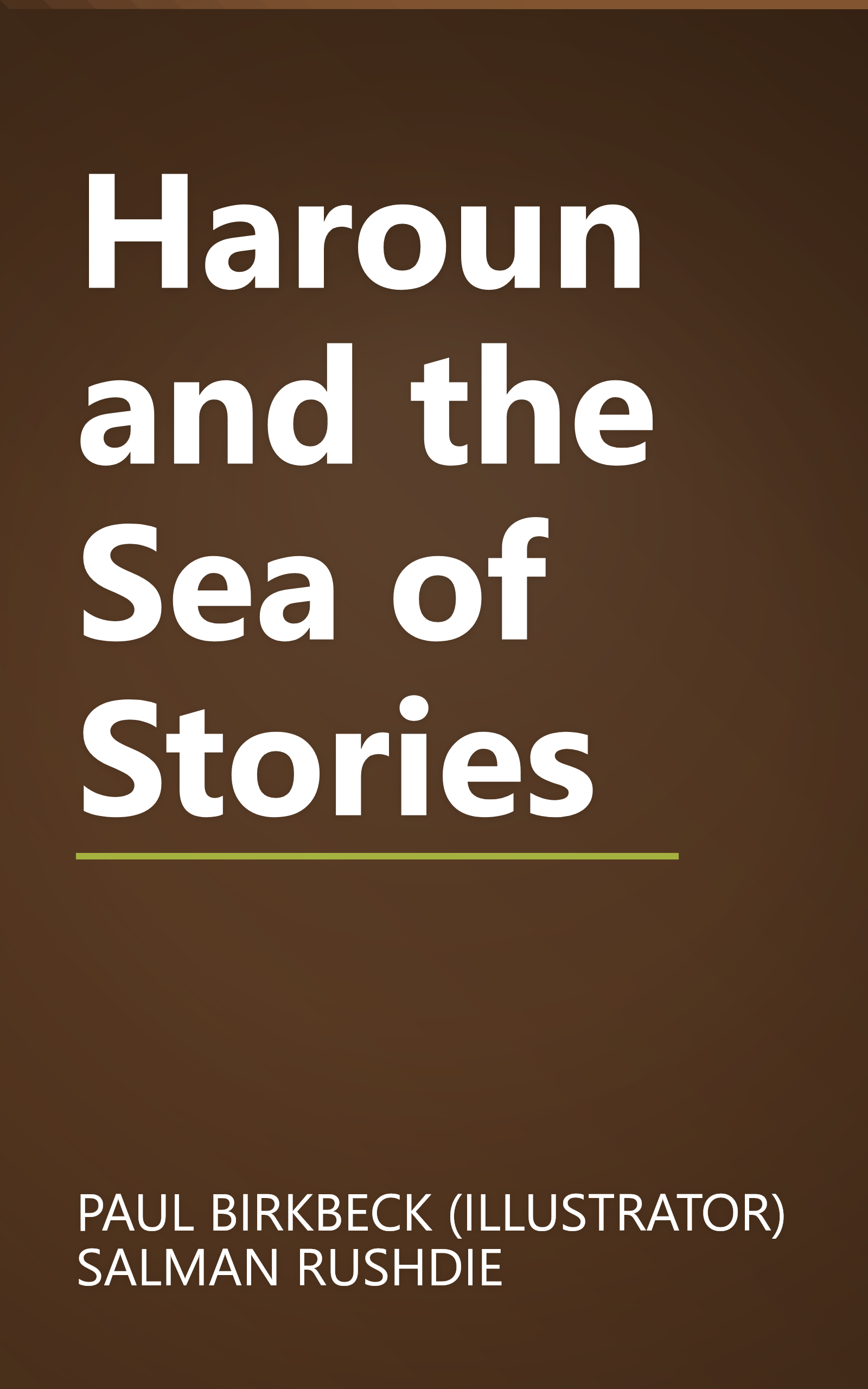 Haroun and the Sea of Stories book cover