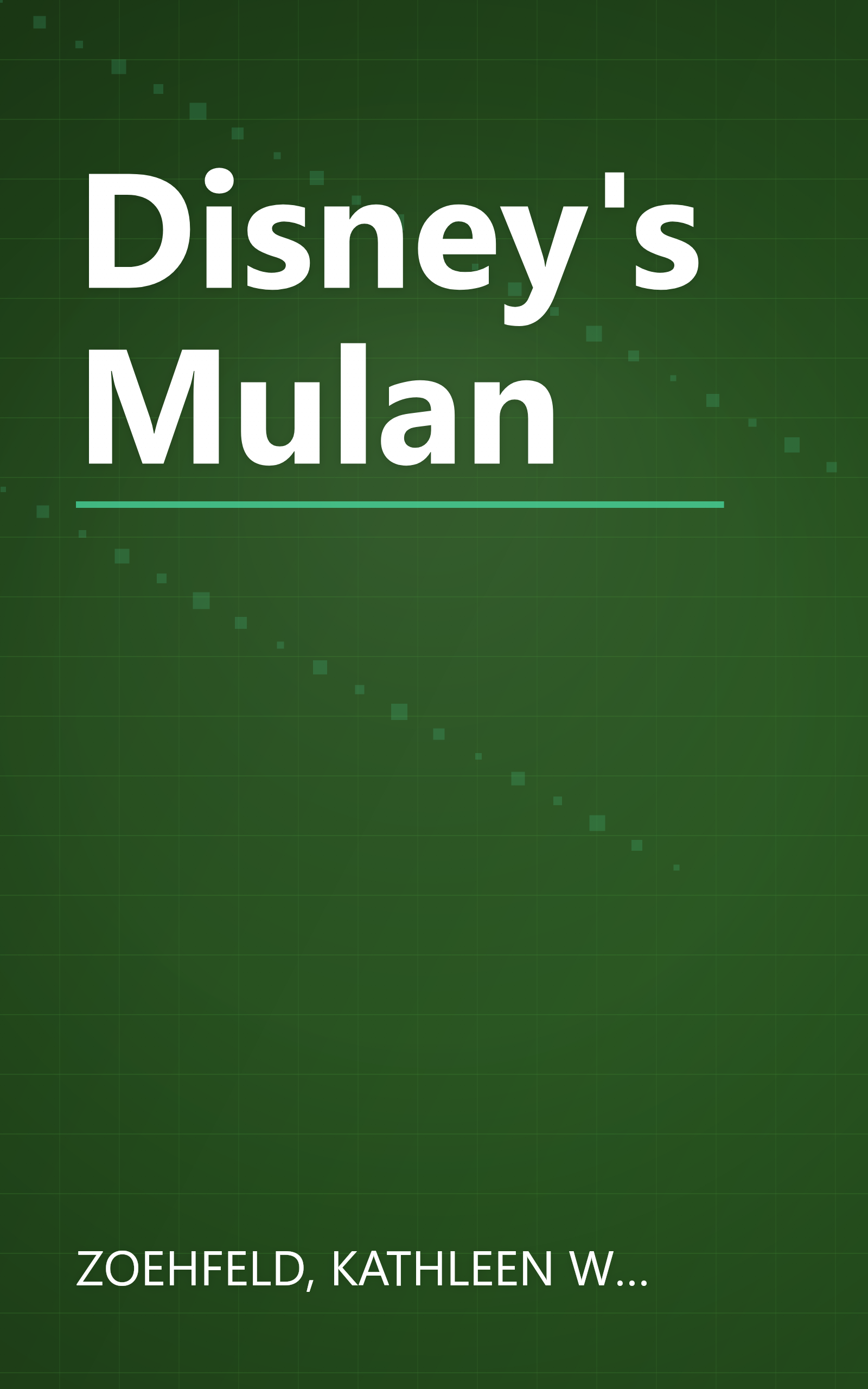 Disney's Mulan book cover