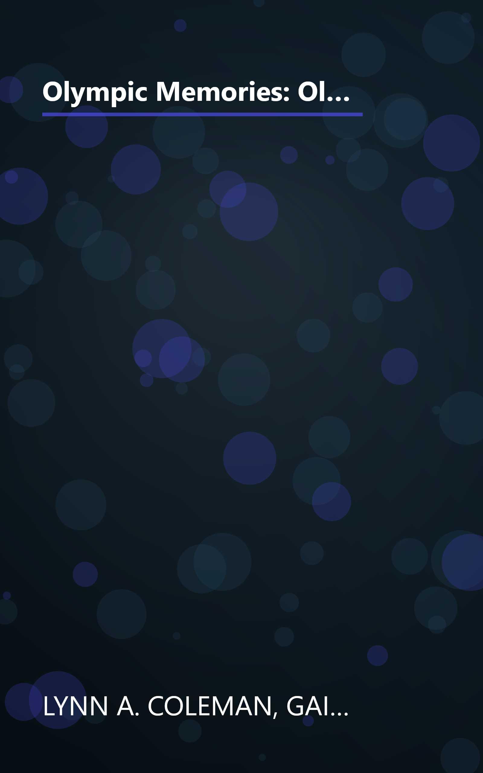 Olympic Memories: Olympic Hopes/Olympic Cheers/Olympic Dreams/Olympic Goals (Inspirational Romance Collection) book cover