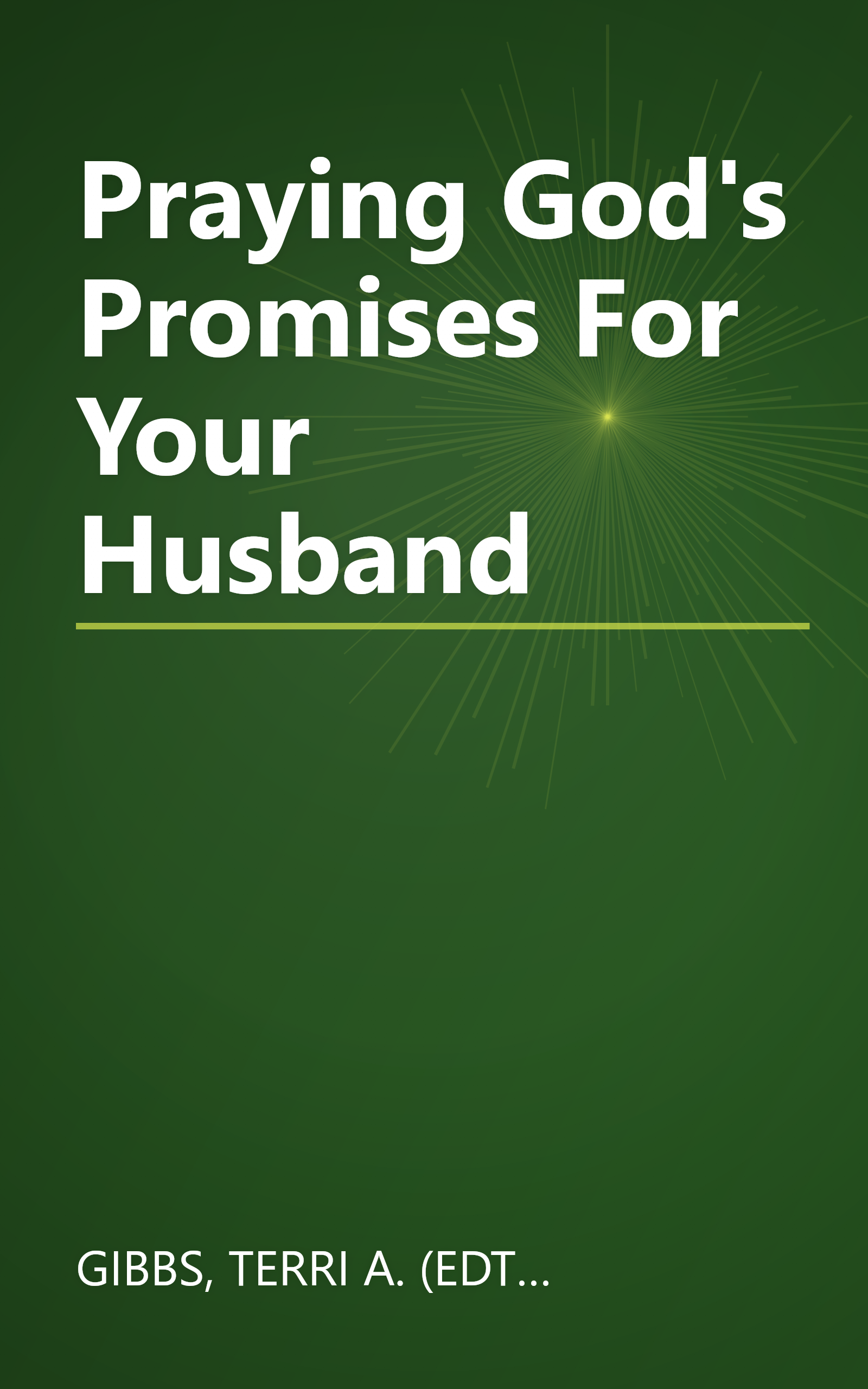 Praying God's Promises For Your Husband book cover