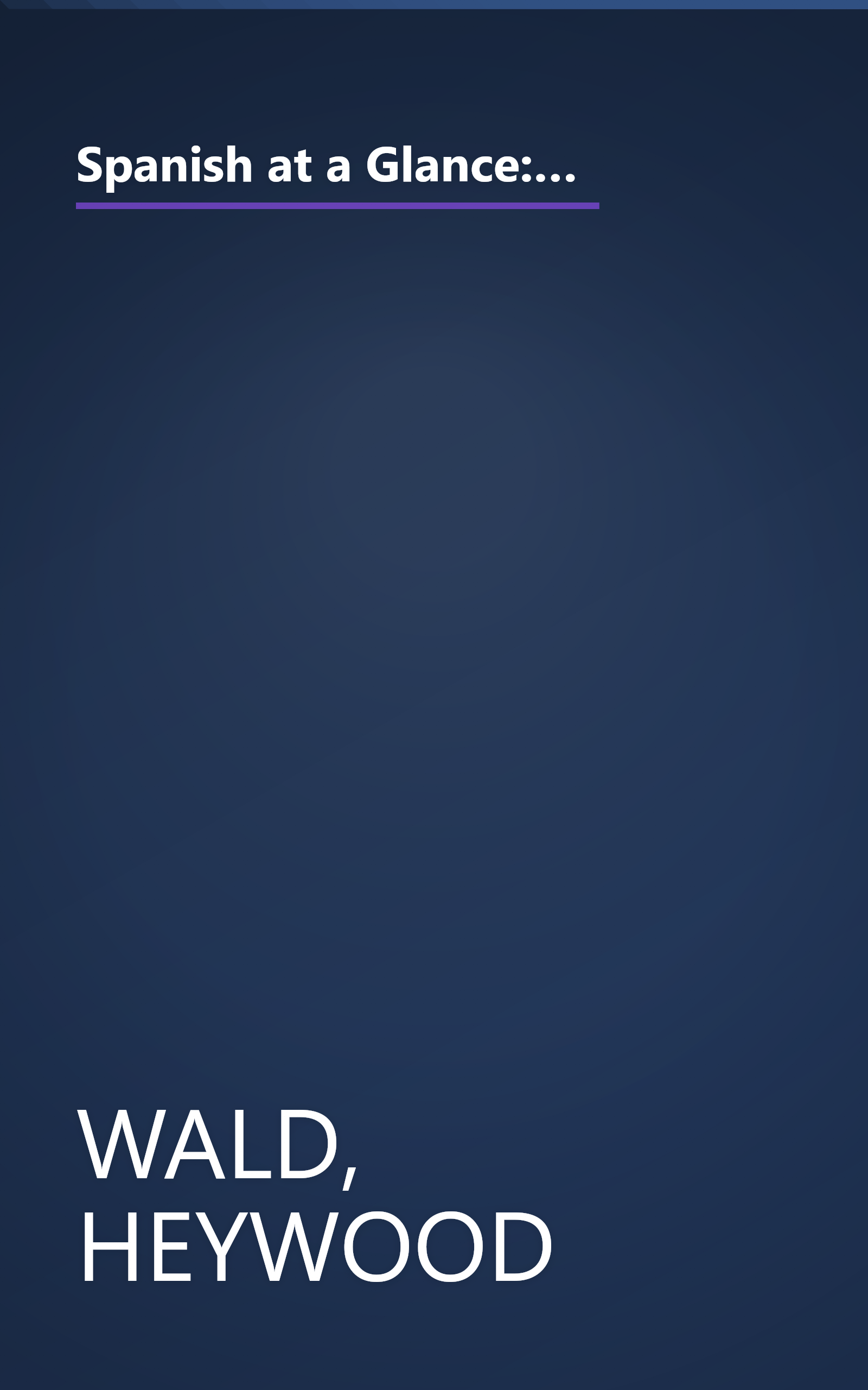 Spanish at a Glance: Phrase Book & Dictionary for Travelers (Barron's Languages at a Glance Series) (Spanish Edition) book cover