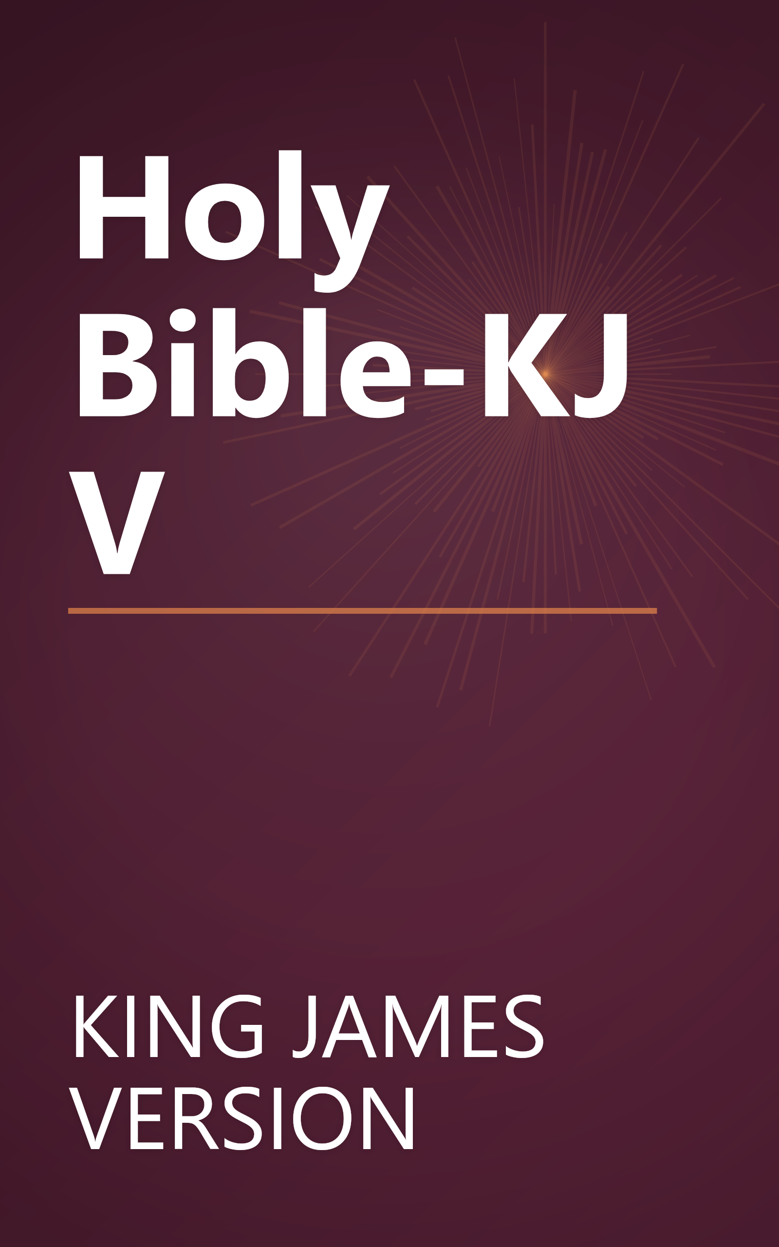 Holy Bible-KJV book cover