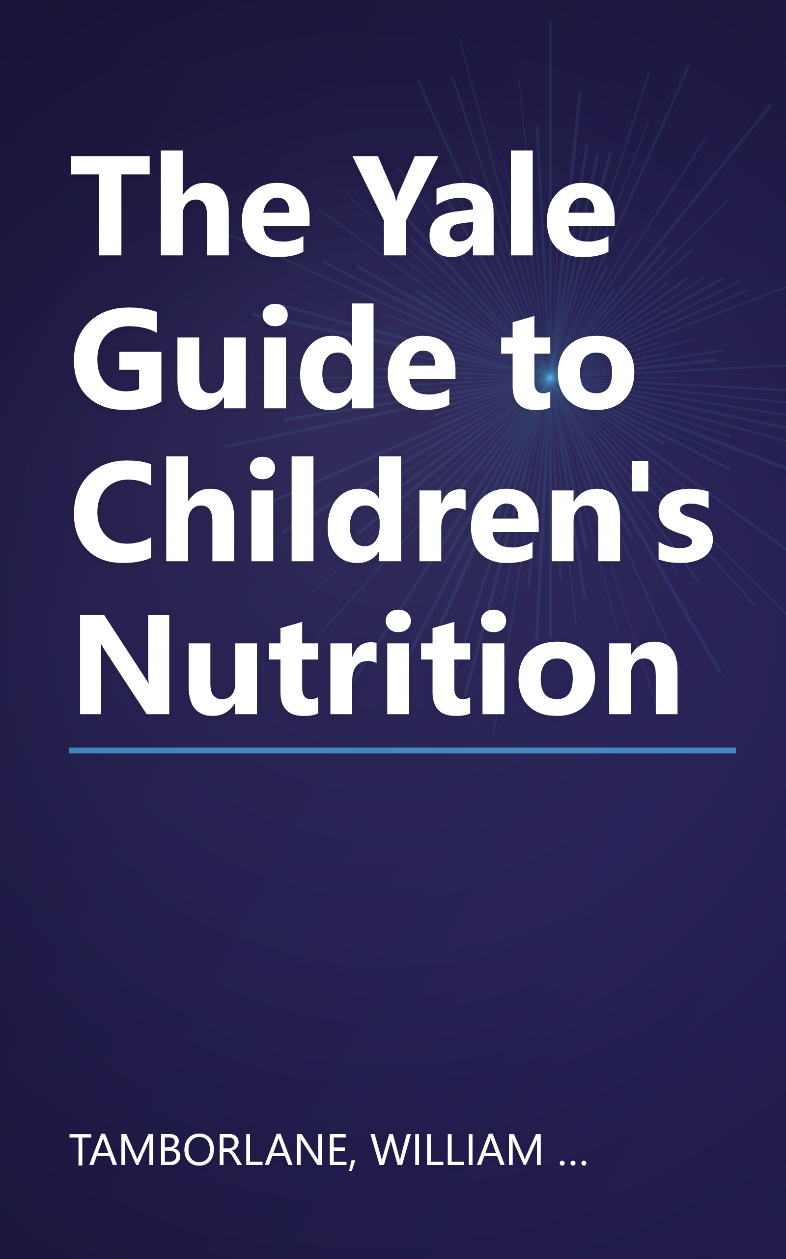 The Yale Guide to Children's Nutrition book cover