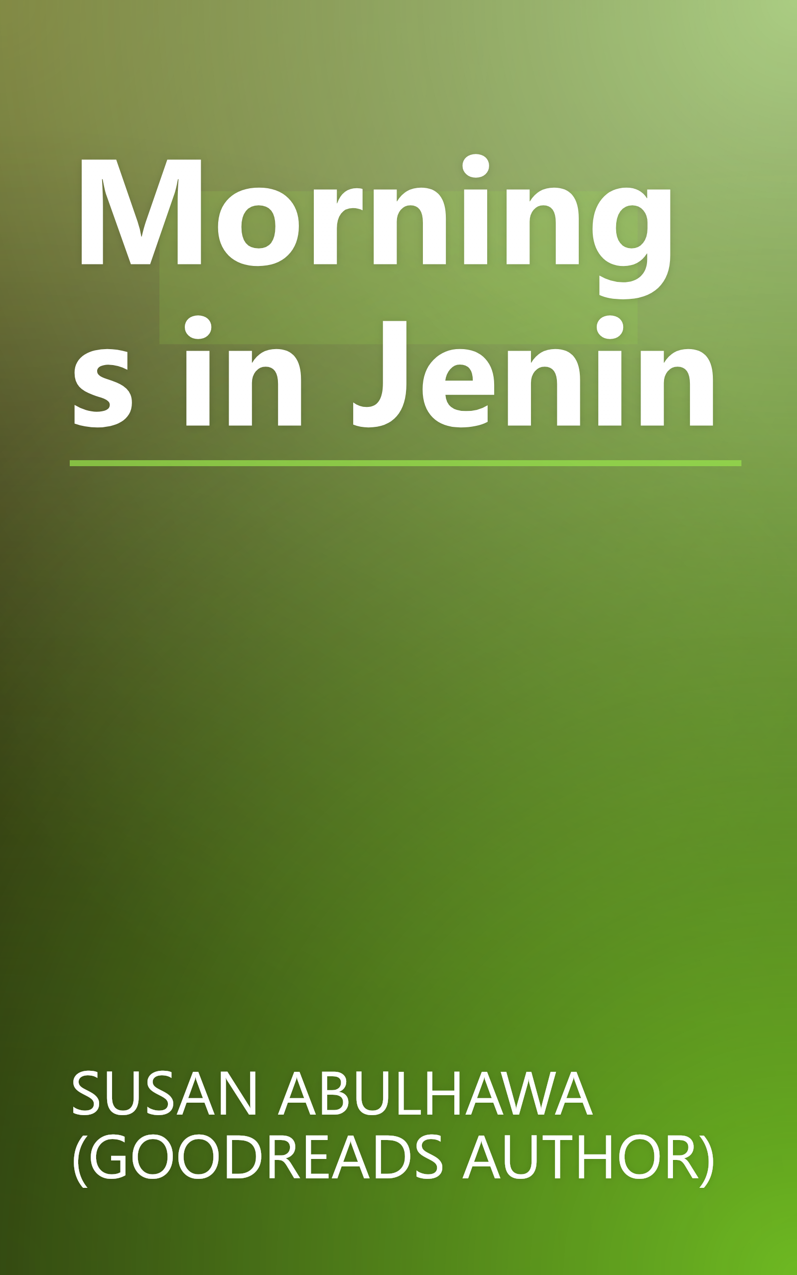 Mornings in Jenin book cover