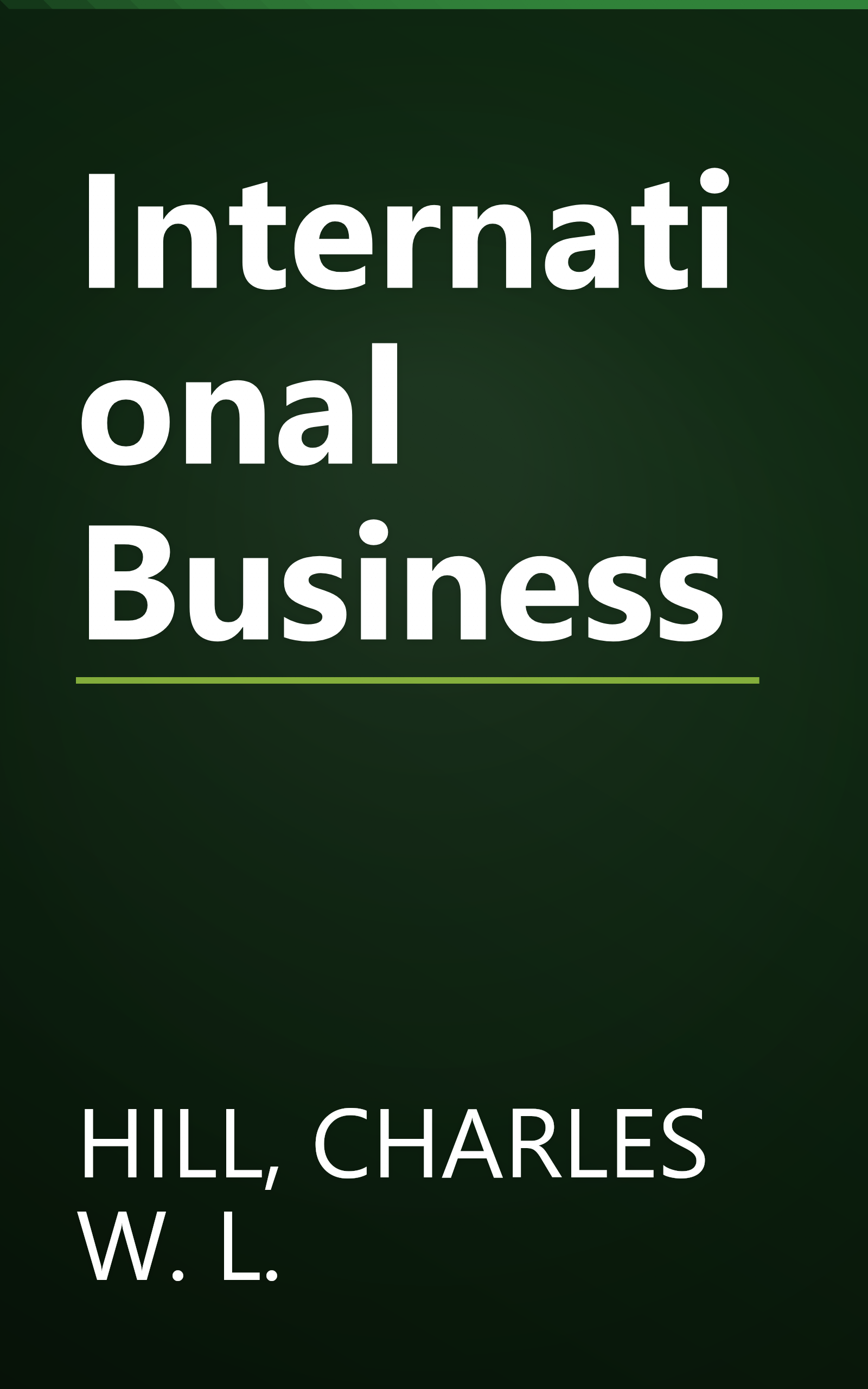 International Business book cover