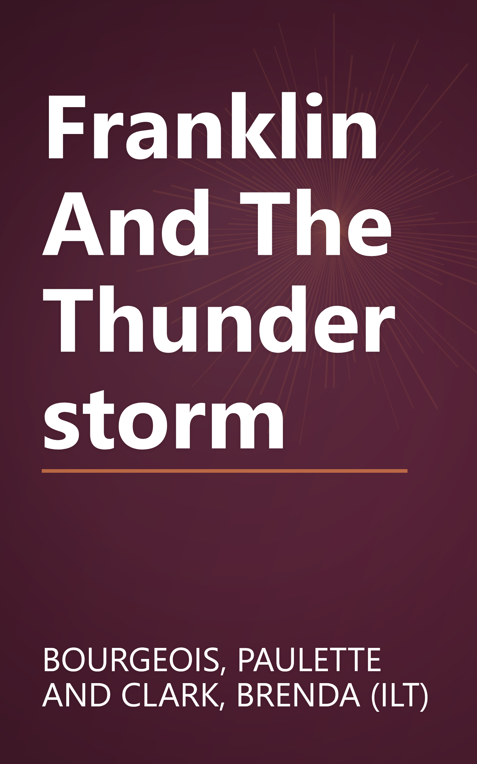 Franklin And The Thunderstorm book cover