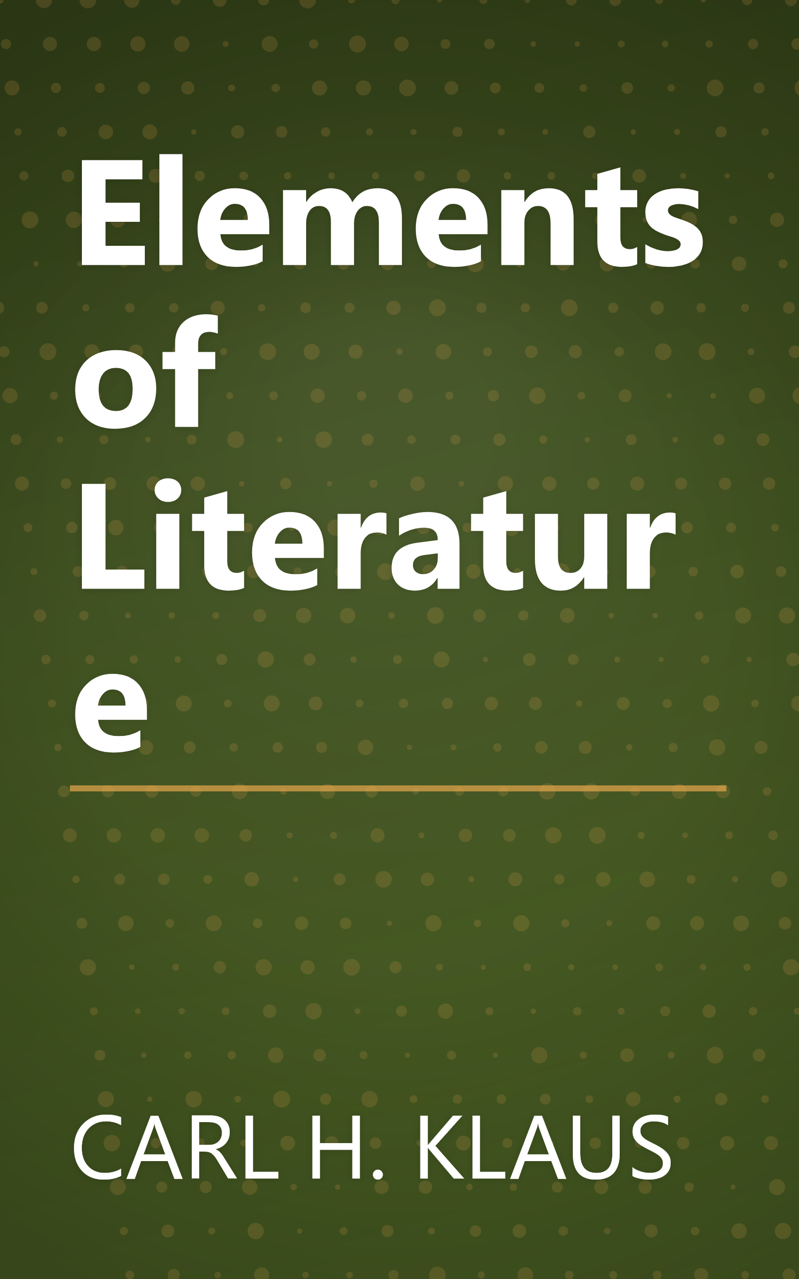 Elements of Literature book cover