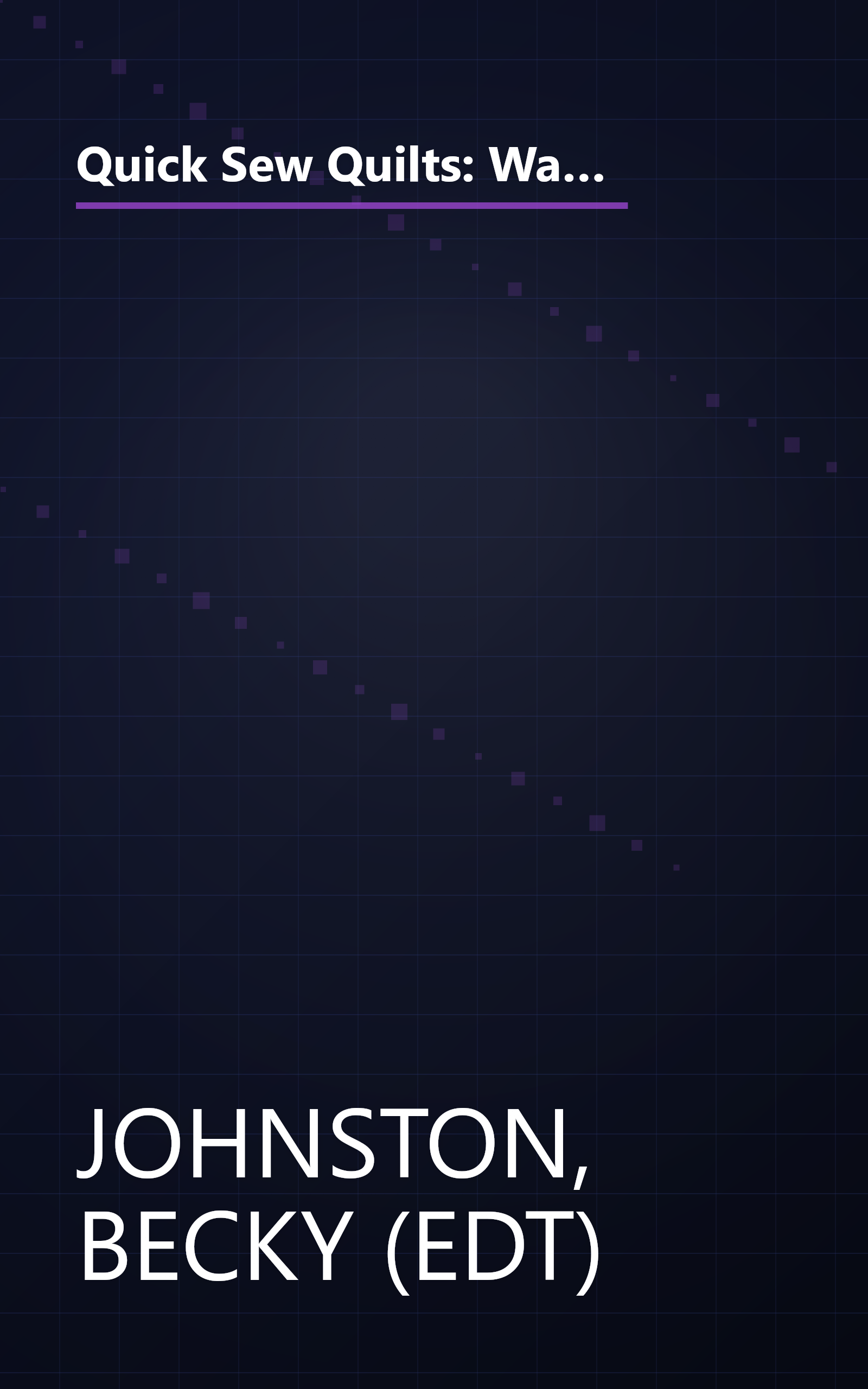 Quick Sew Quilts: Wallhangings And Coordinating Projects From America's Top Designers (Best-Loved Designers Collection) book cover