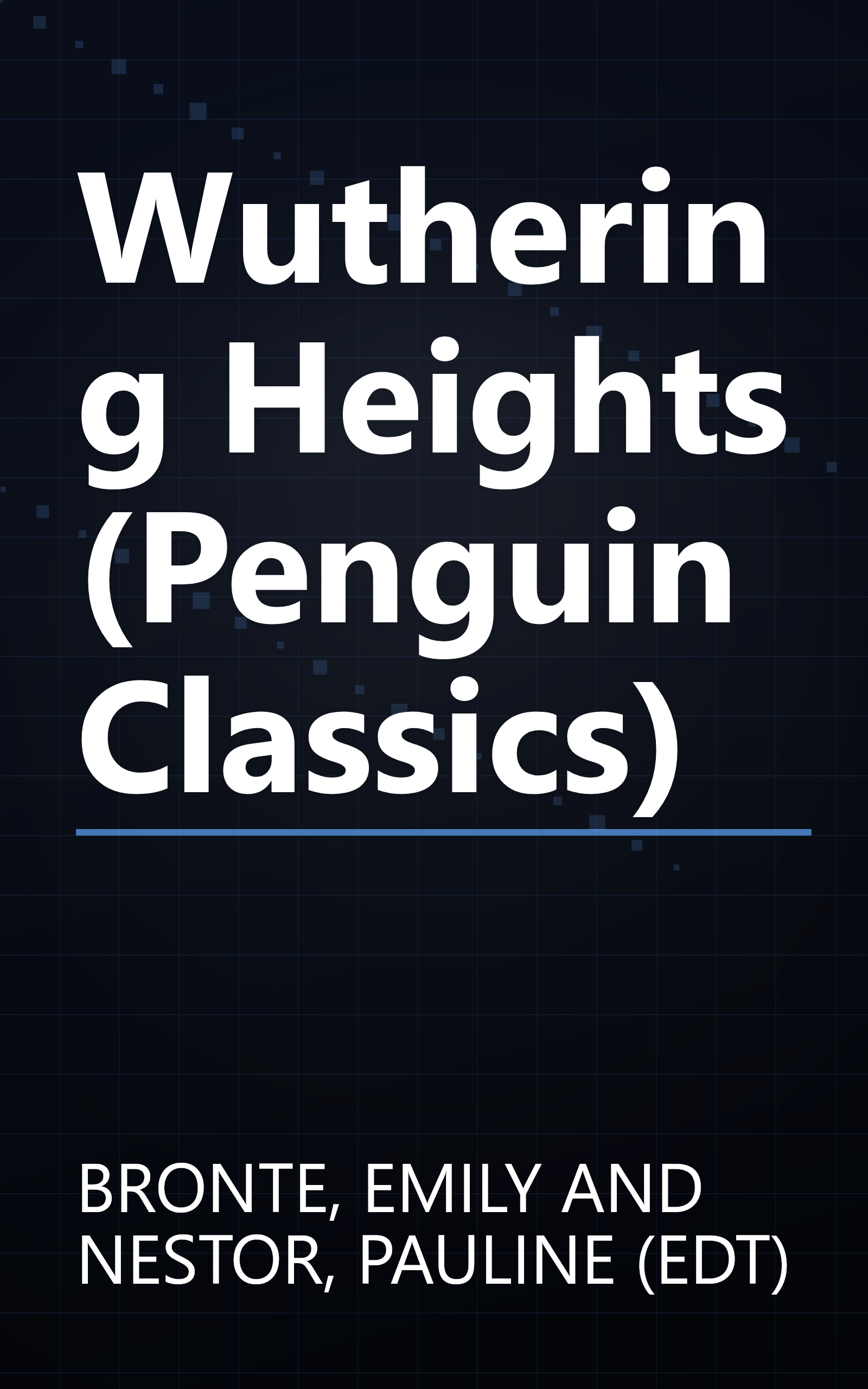 Wuthering Heights (Penguin Classics) book cover