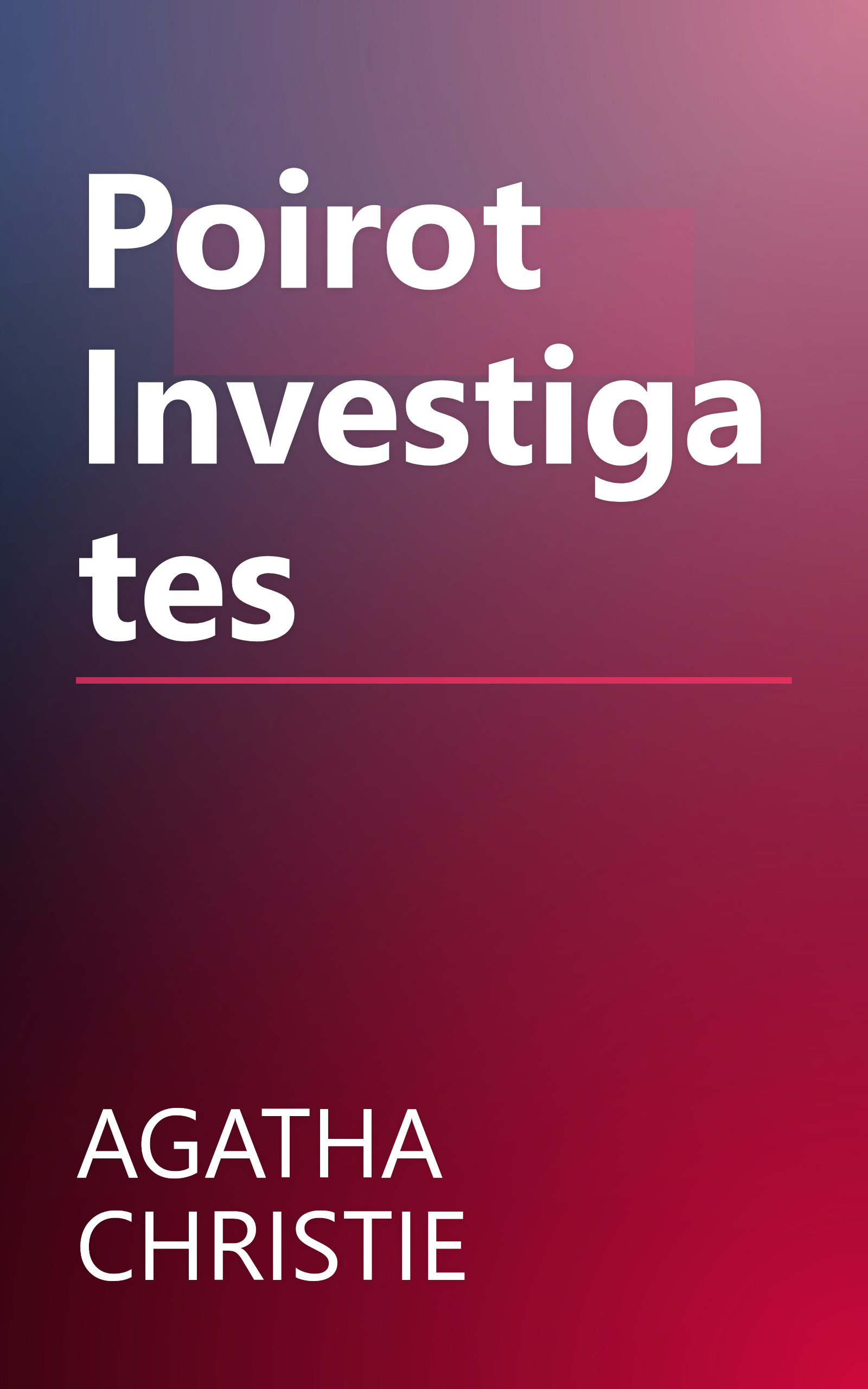 Poirot Investigates book cover