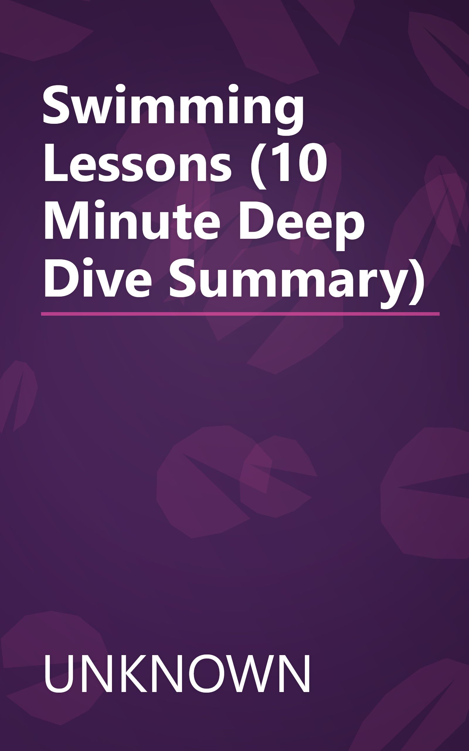 Swimming Lessons (10 Minute   Deep Dive Summary) book cover