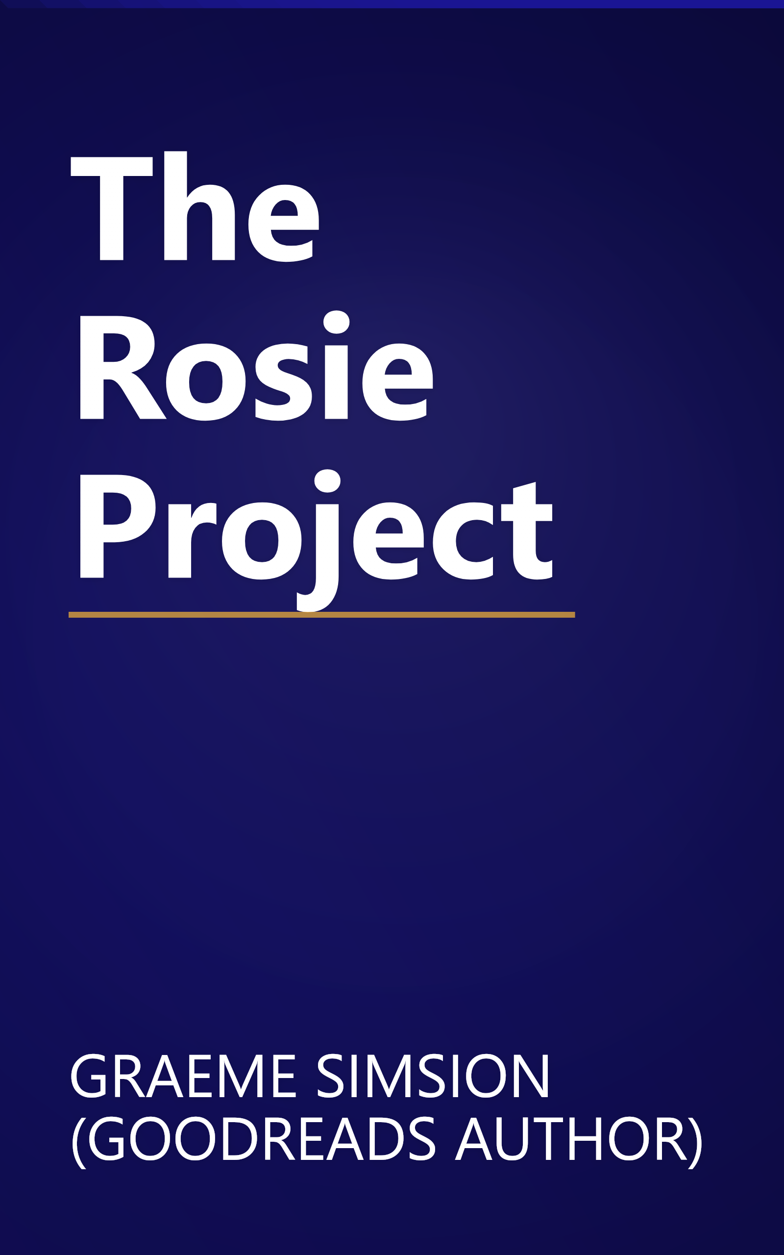 The Rosie Project book cover