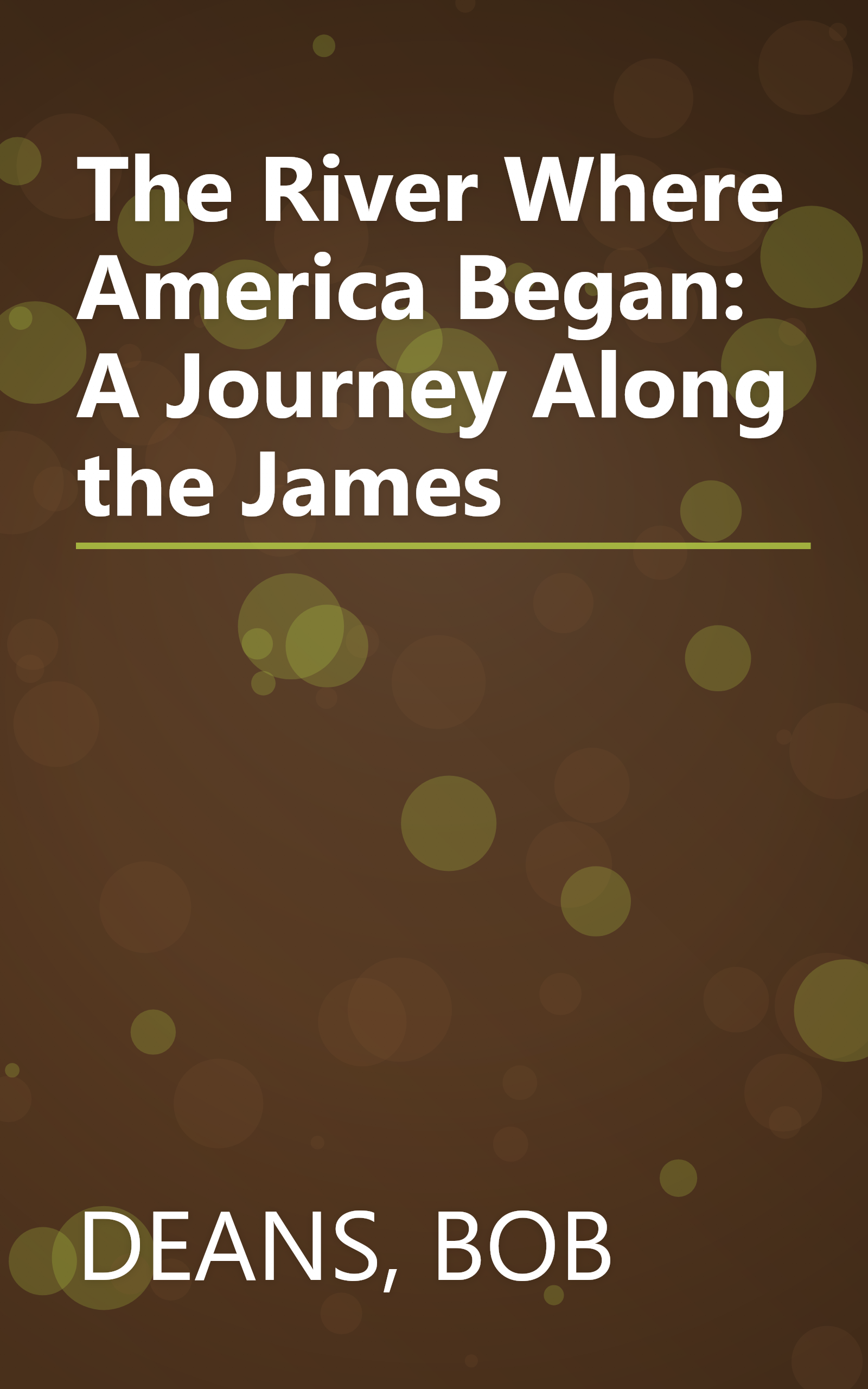The River Where America Began: A Journey Along the James book cover