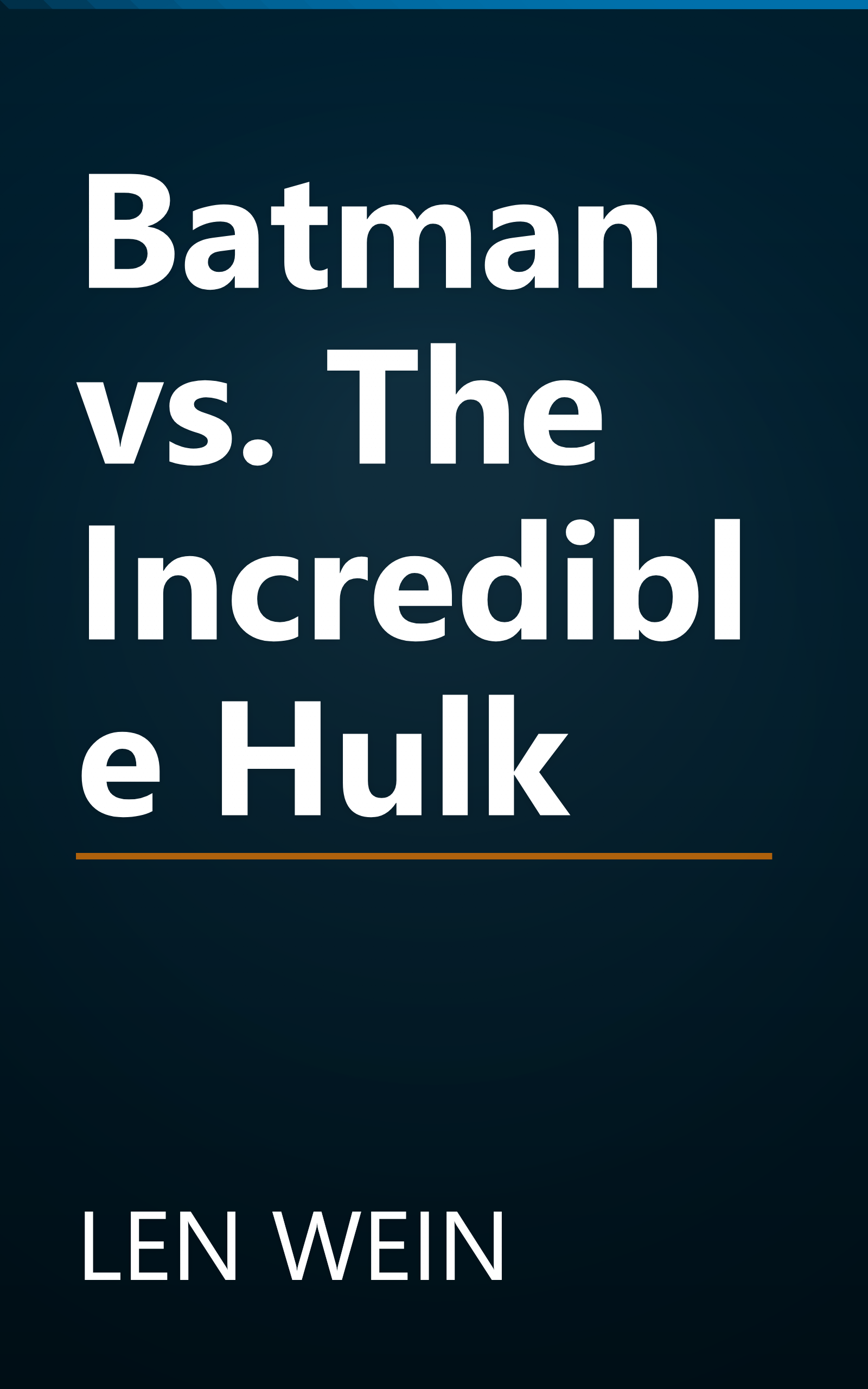 Batman vs. The Incredible Hulk book cover