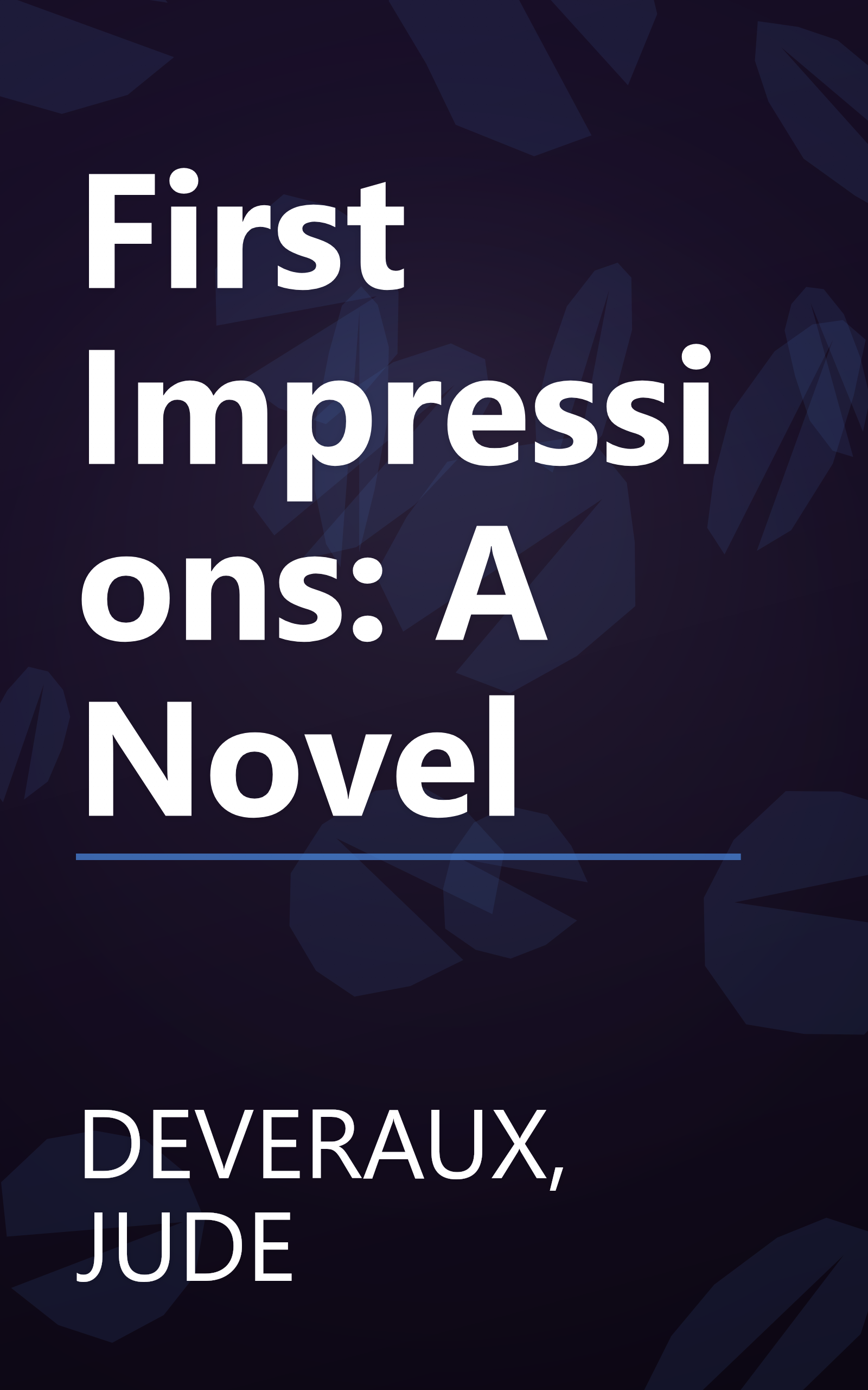 First Impressions: A Novel book cover