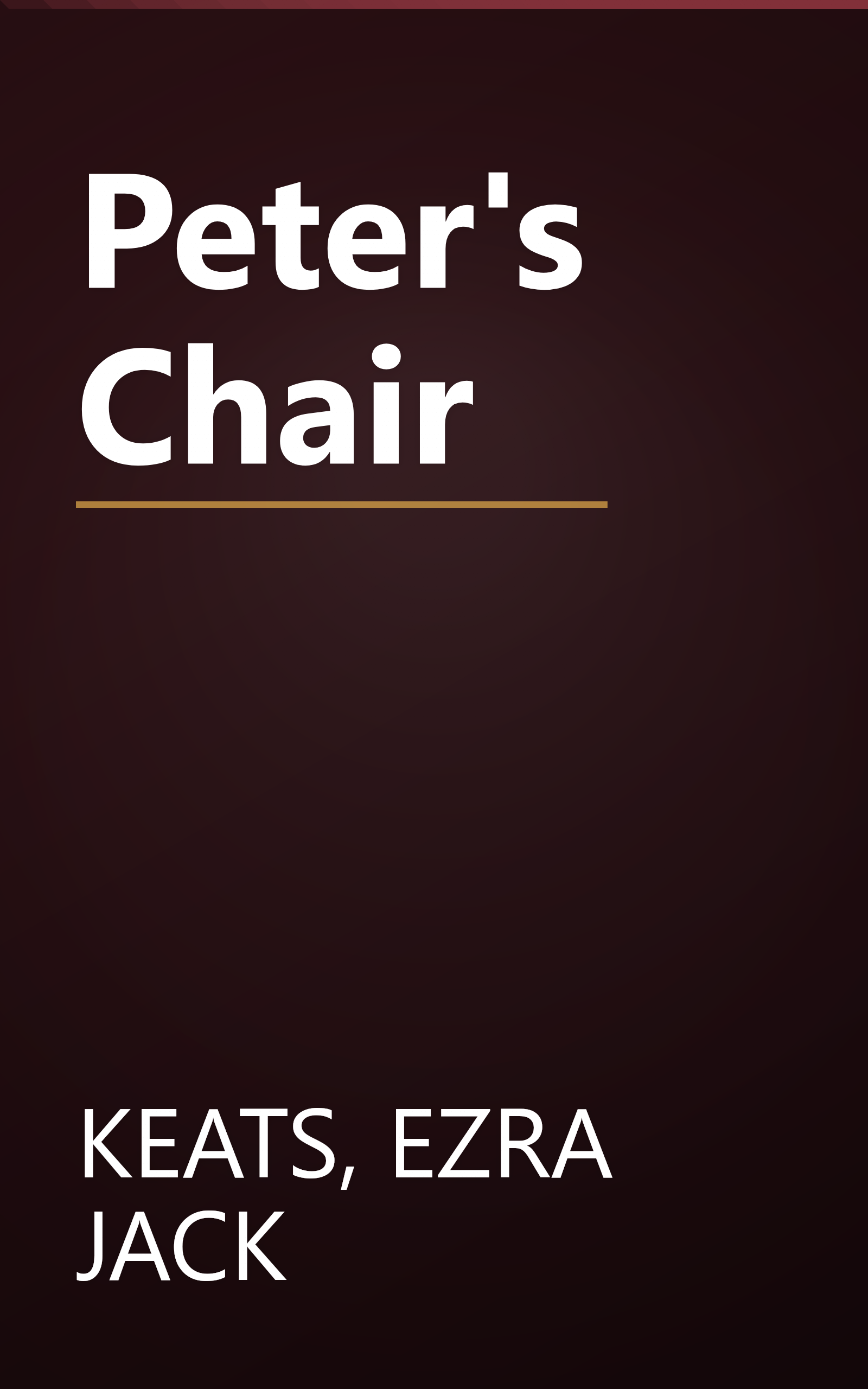 Peter's Chair book cover