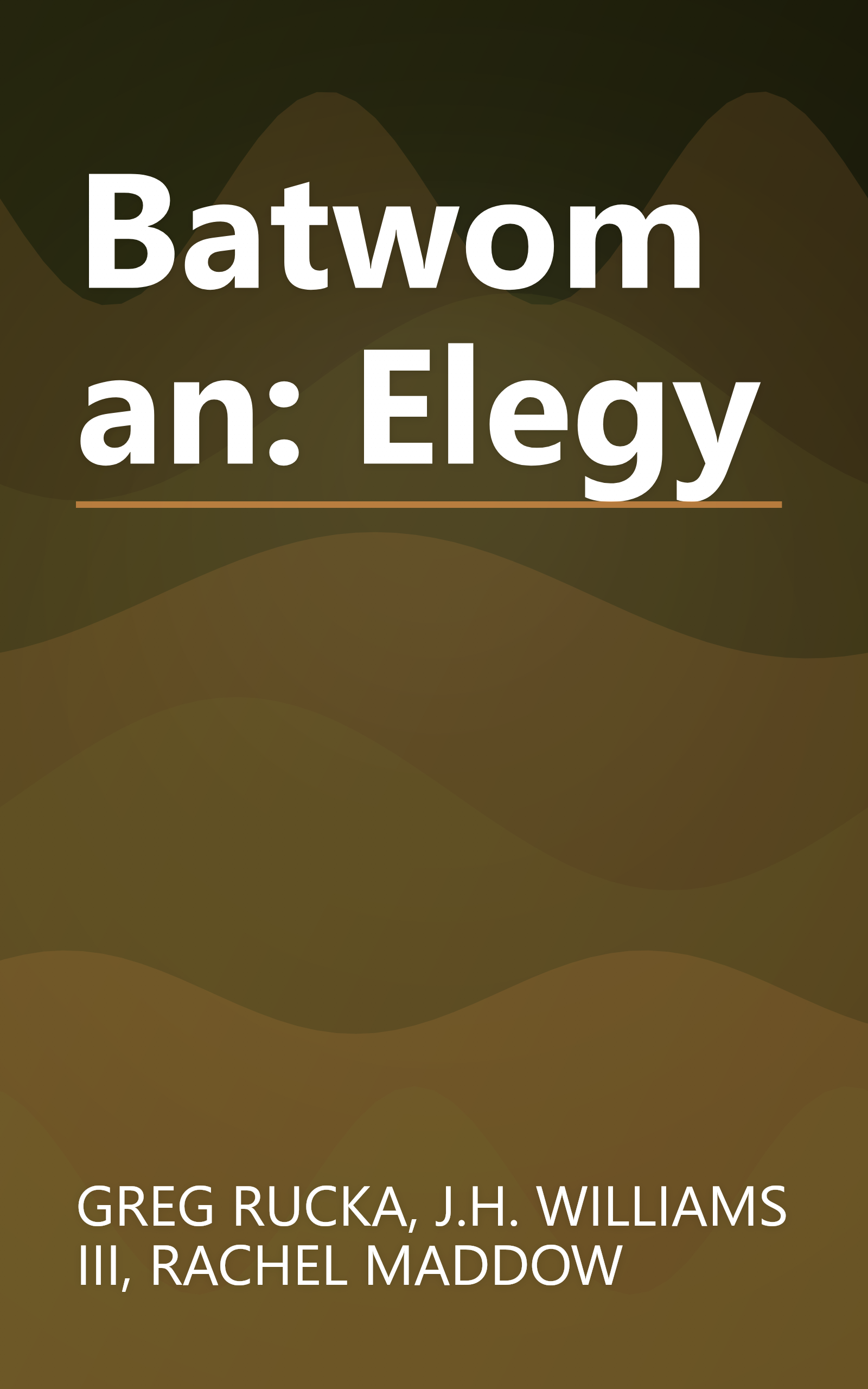 Batwoman: Elegy book cover