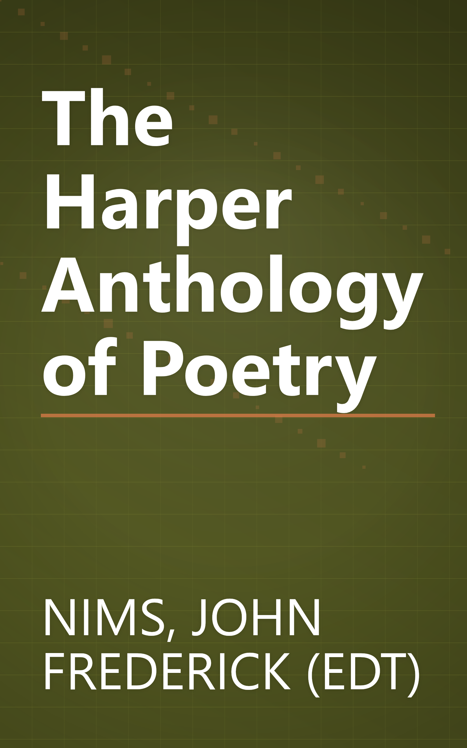 The Harper Anthology of Poetry book cover