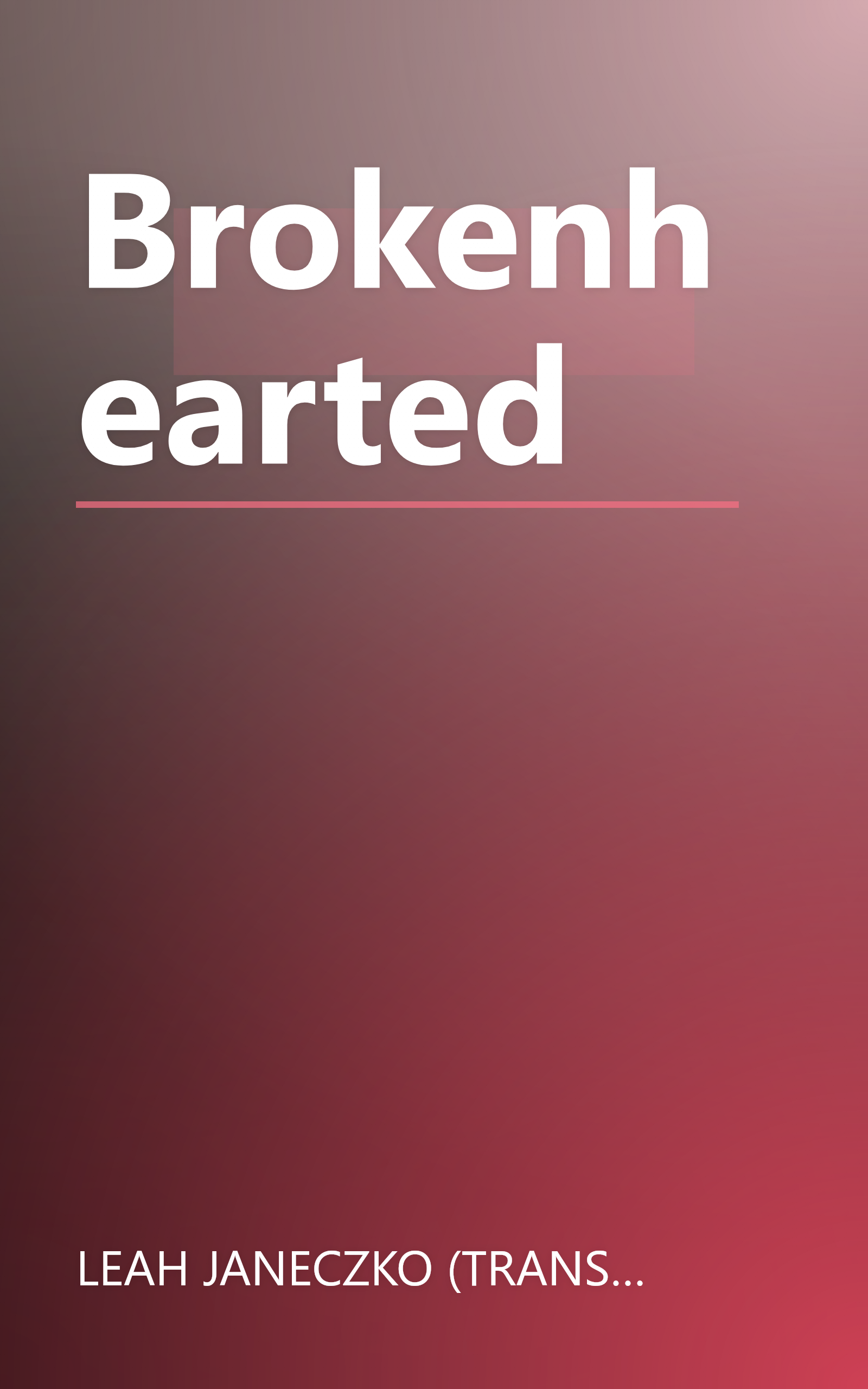 Brokenhearted book cover