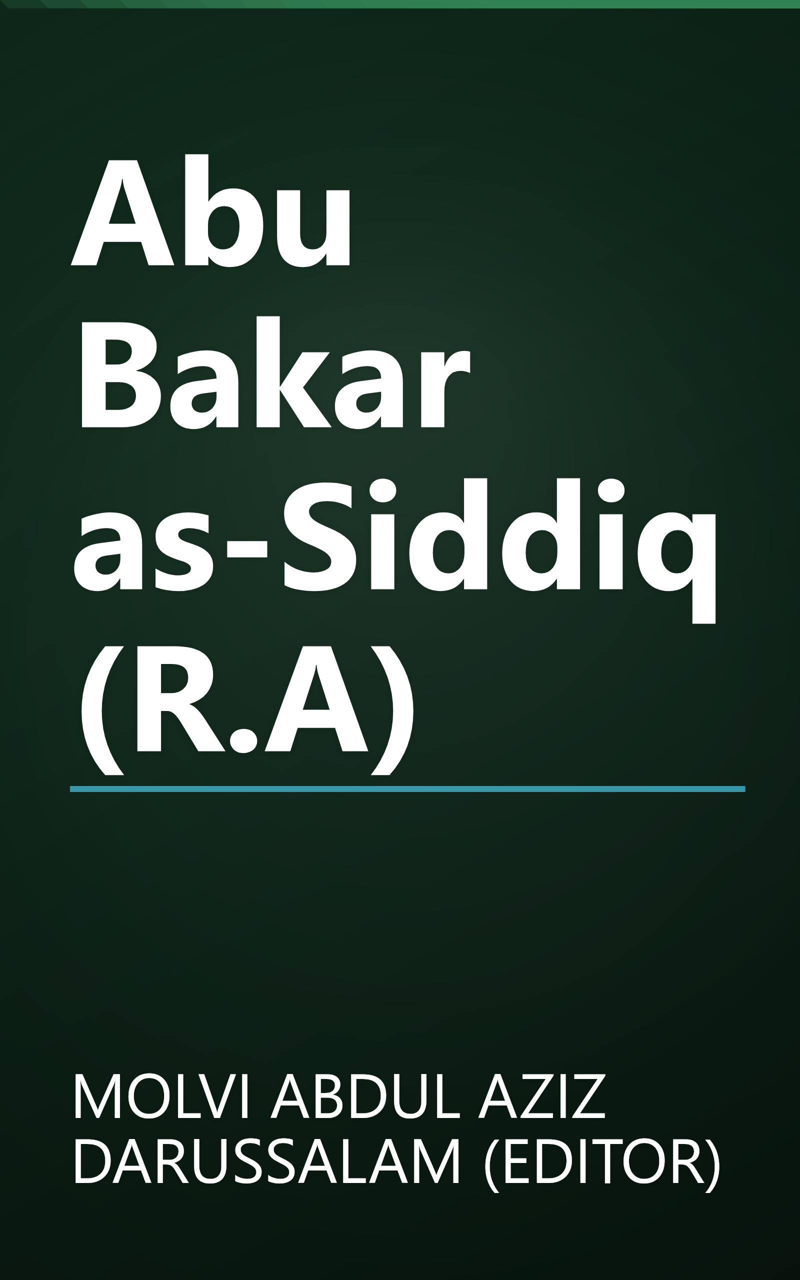 Abu Bakar as-Siddiq (R.A) book cover