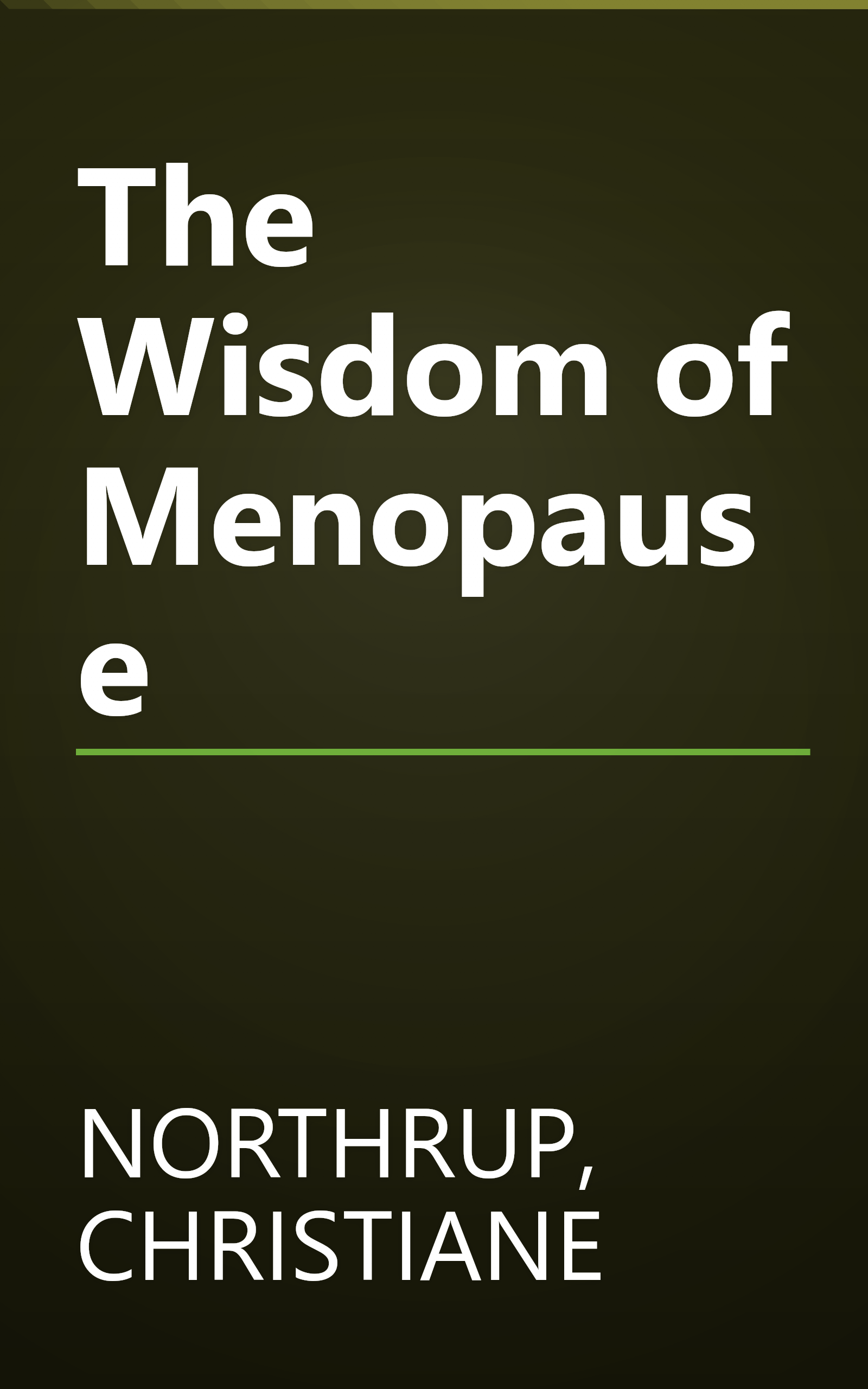 The Wisdom of Menopause book cover
