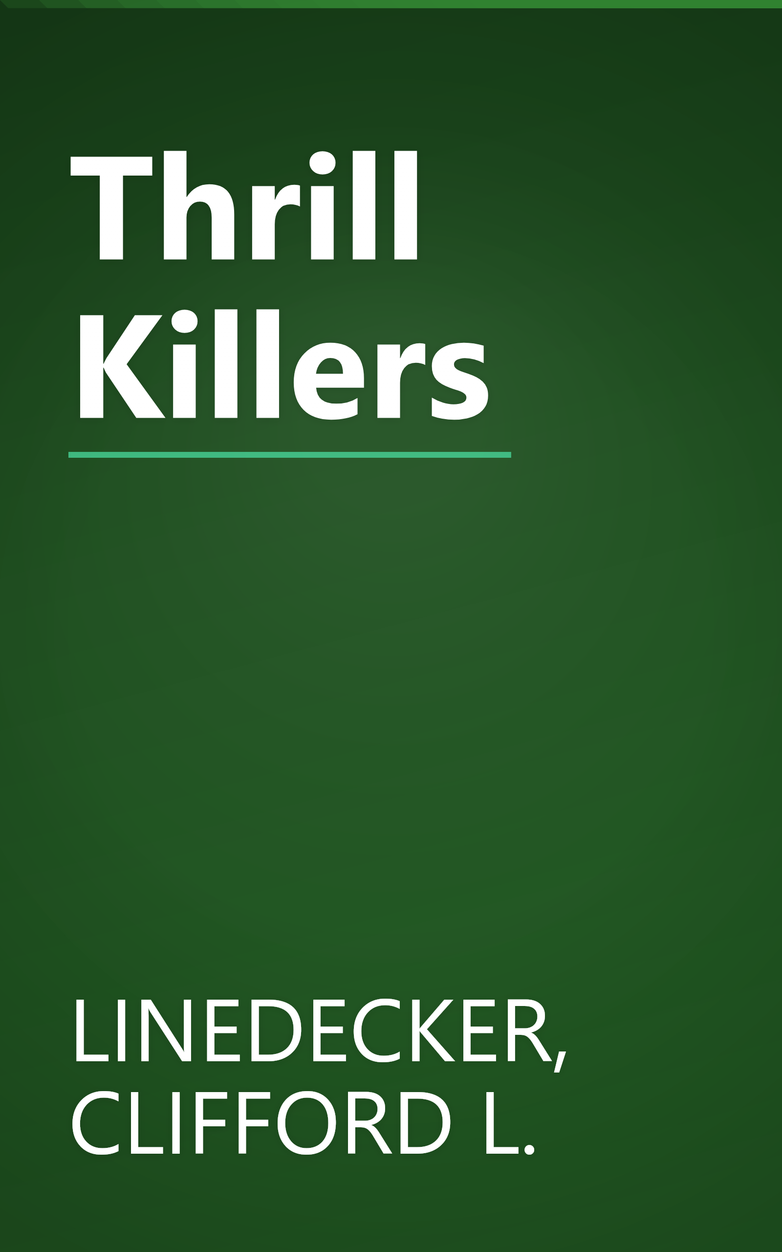 Thrill Killers book cover