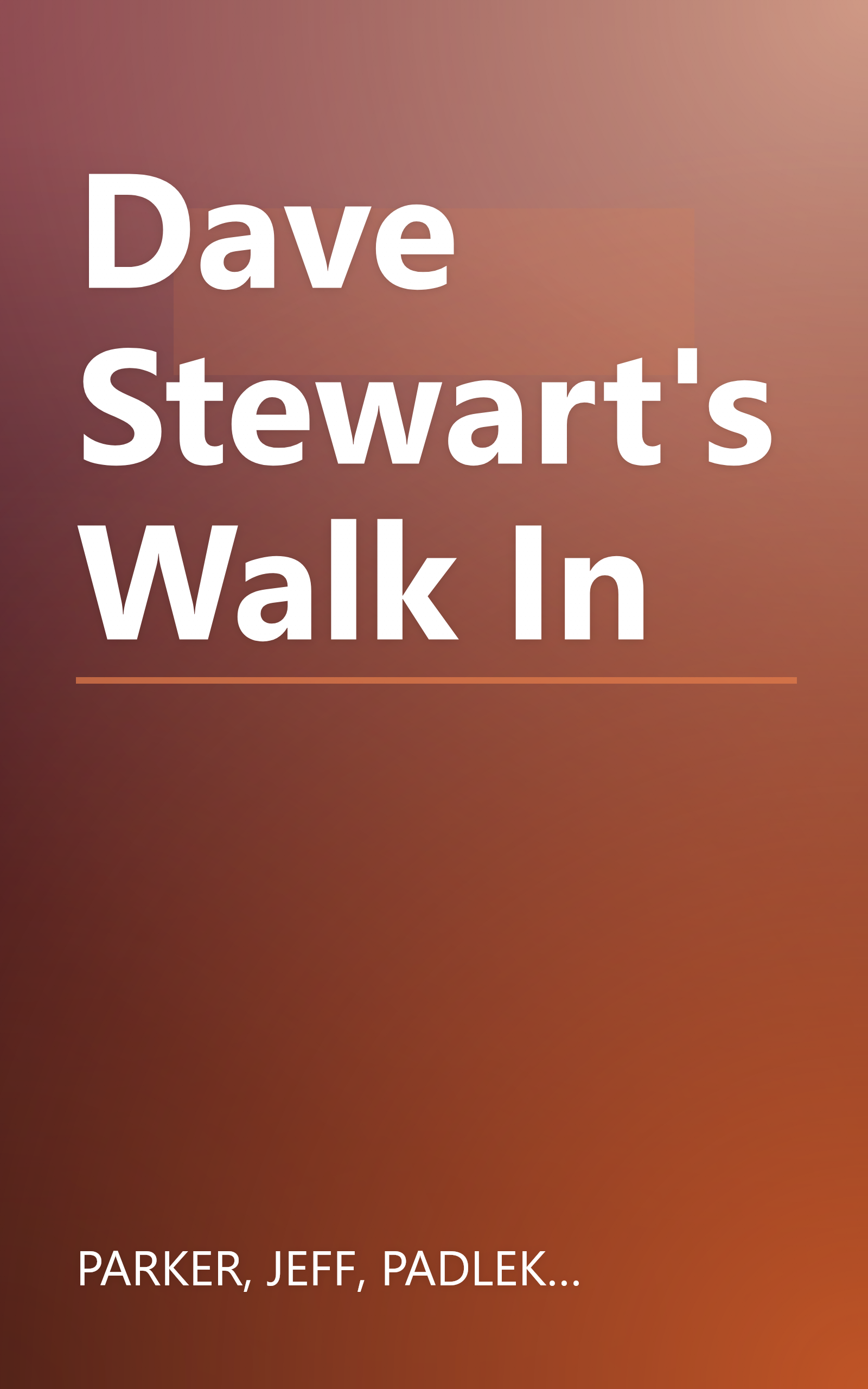 Dave Stewart's Walk In book cover