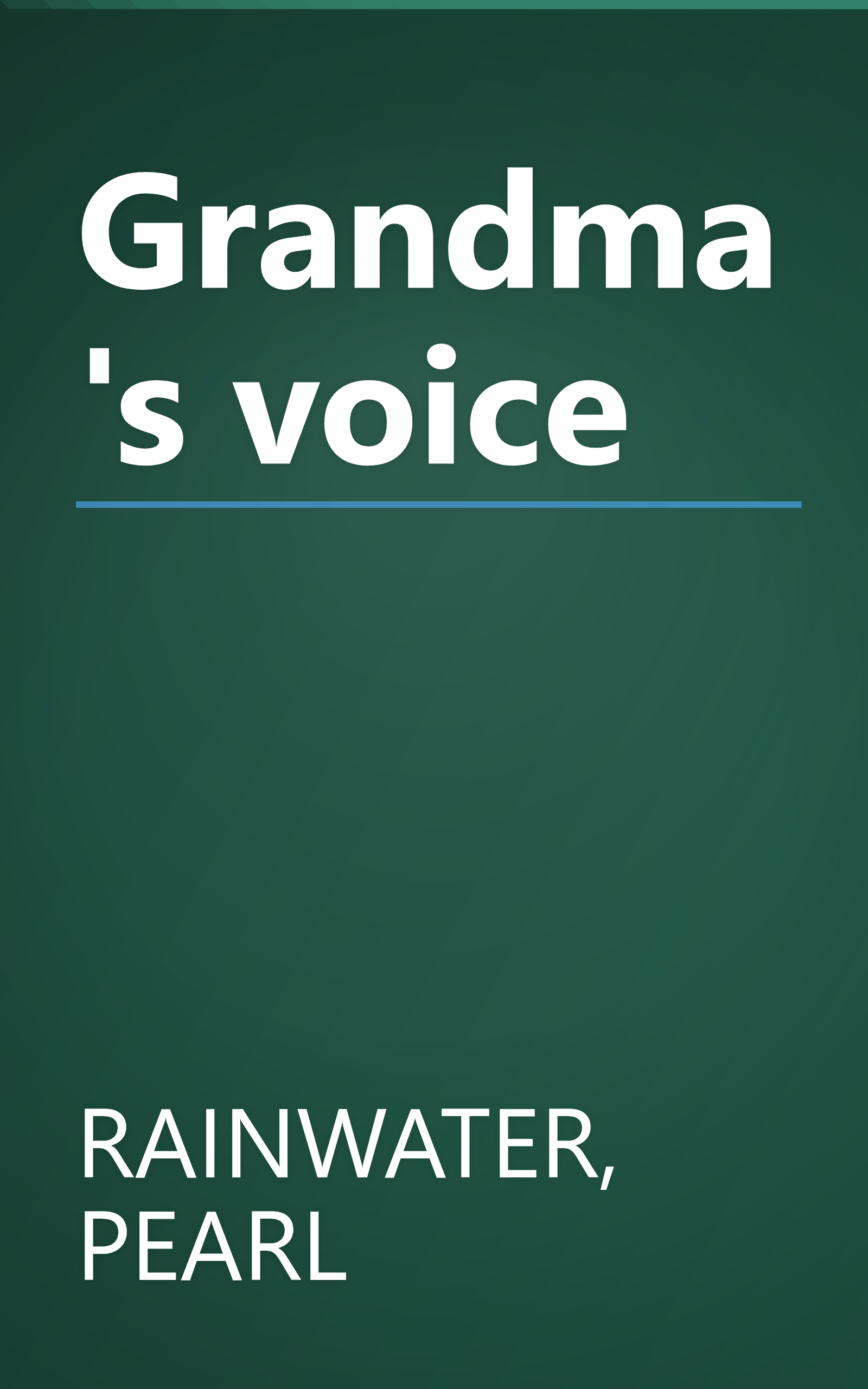 Grandma's voice book cover
