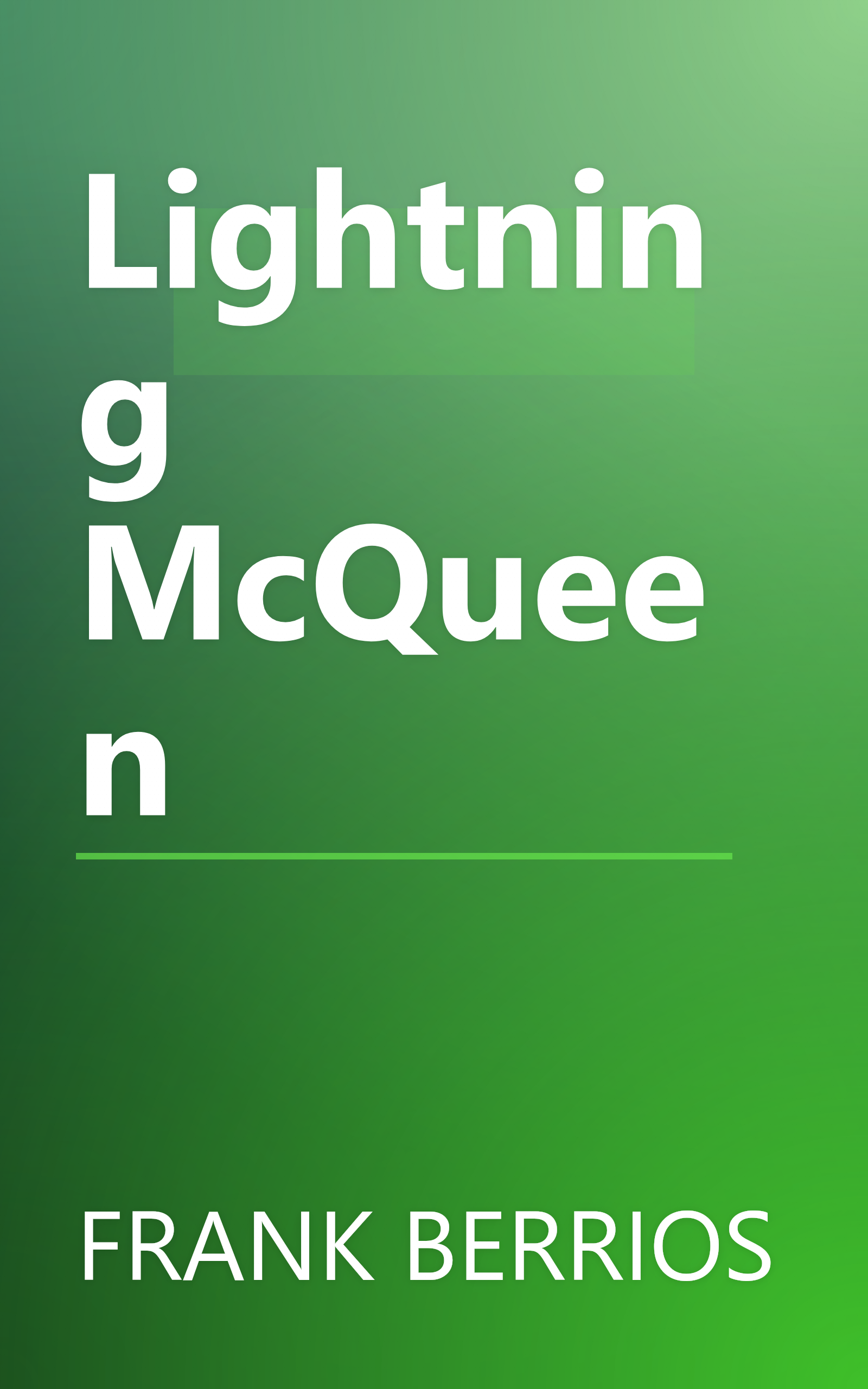 Lightning McQueen book cover