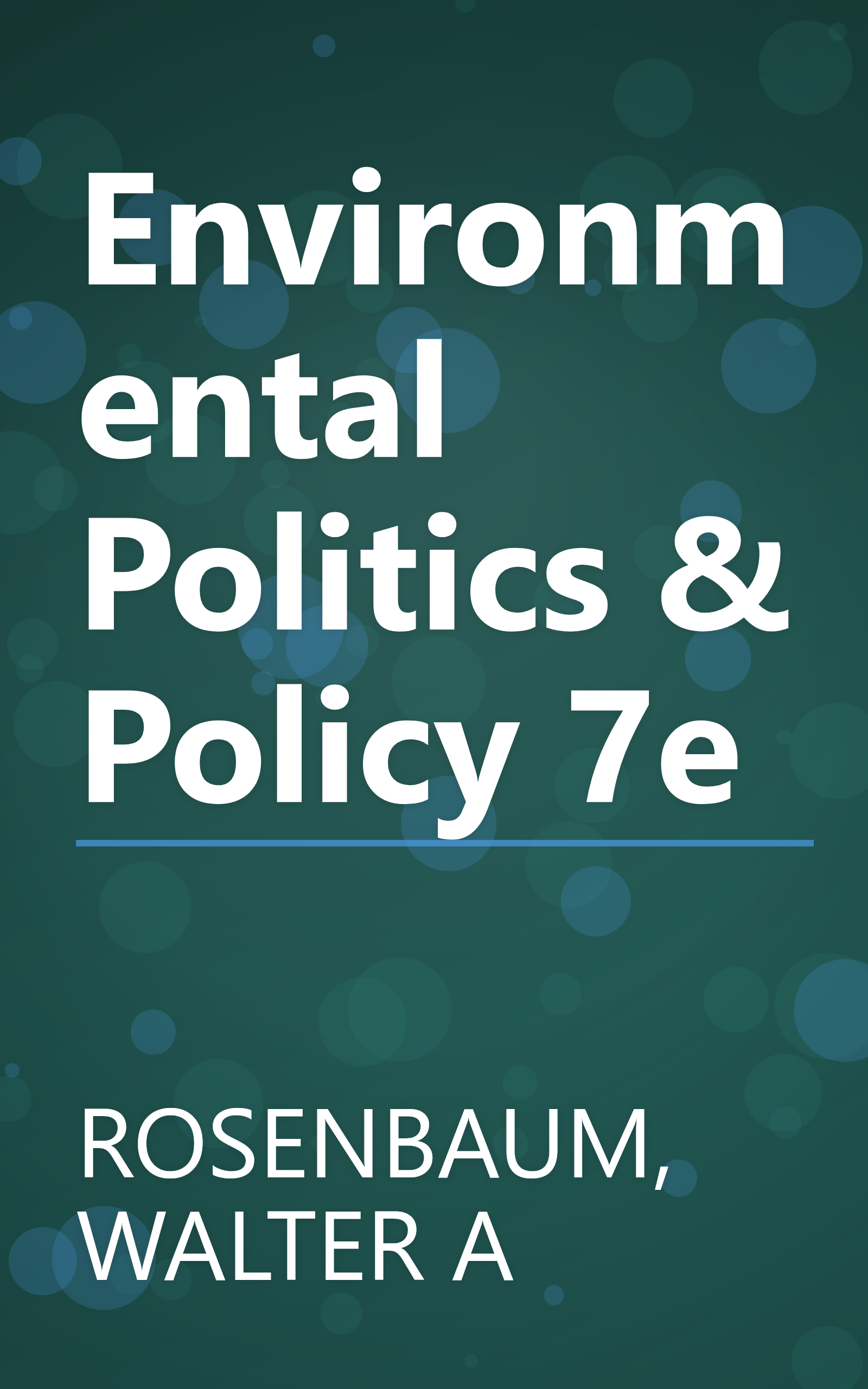 Environmental Politics & Policy 7e book cover