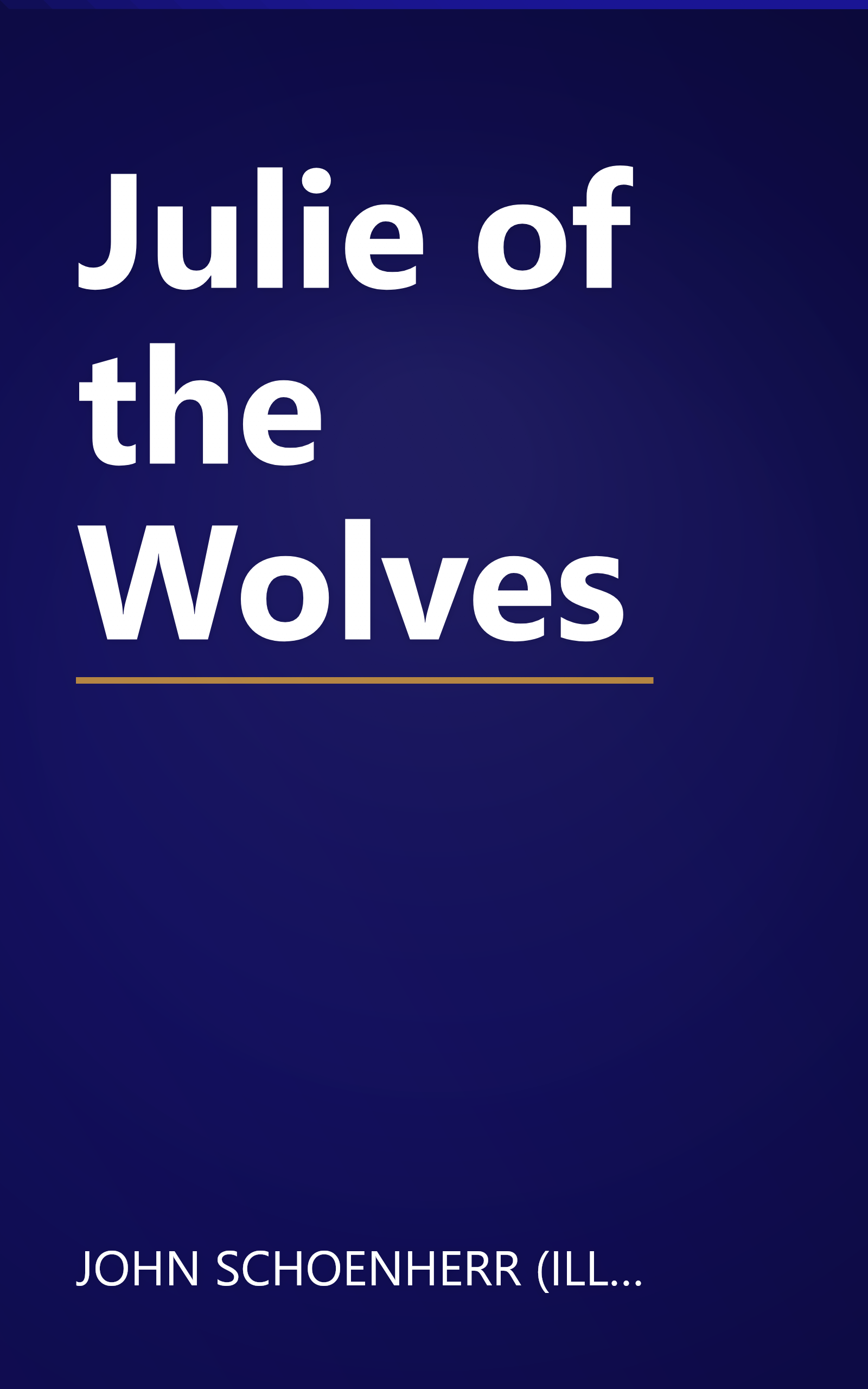Julie of the Wolves book cover