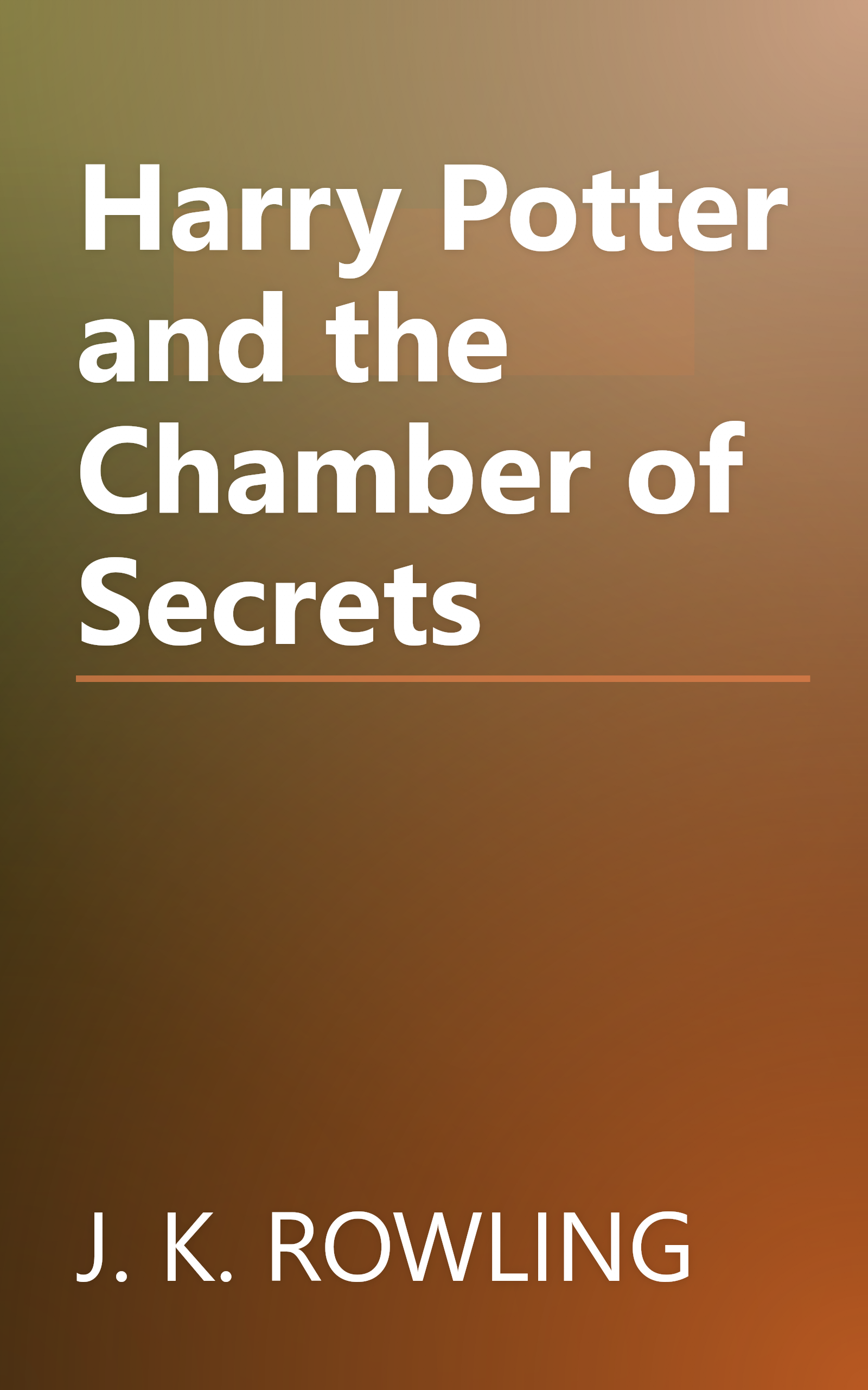 Harry Potter and the Chamber of Secrets book cover