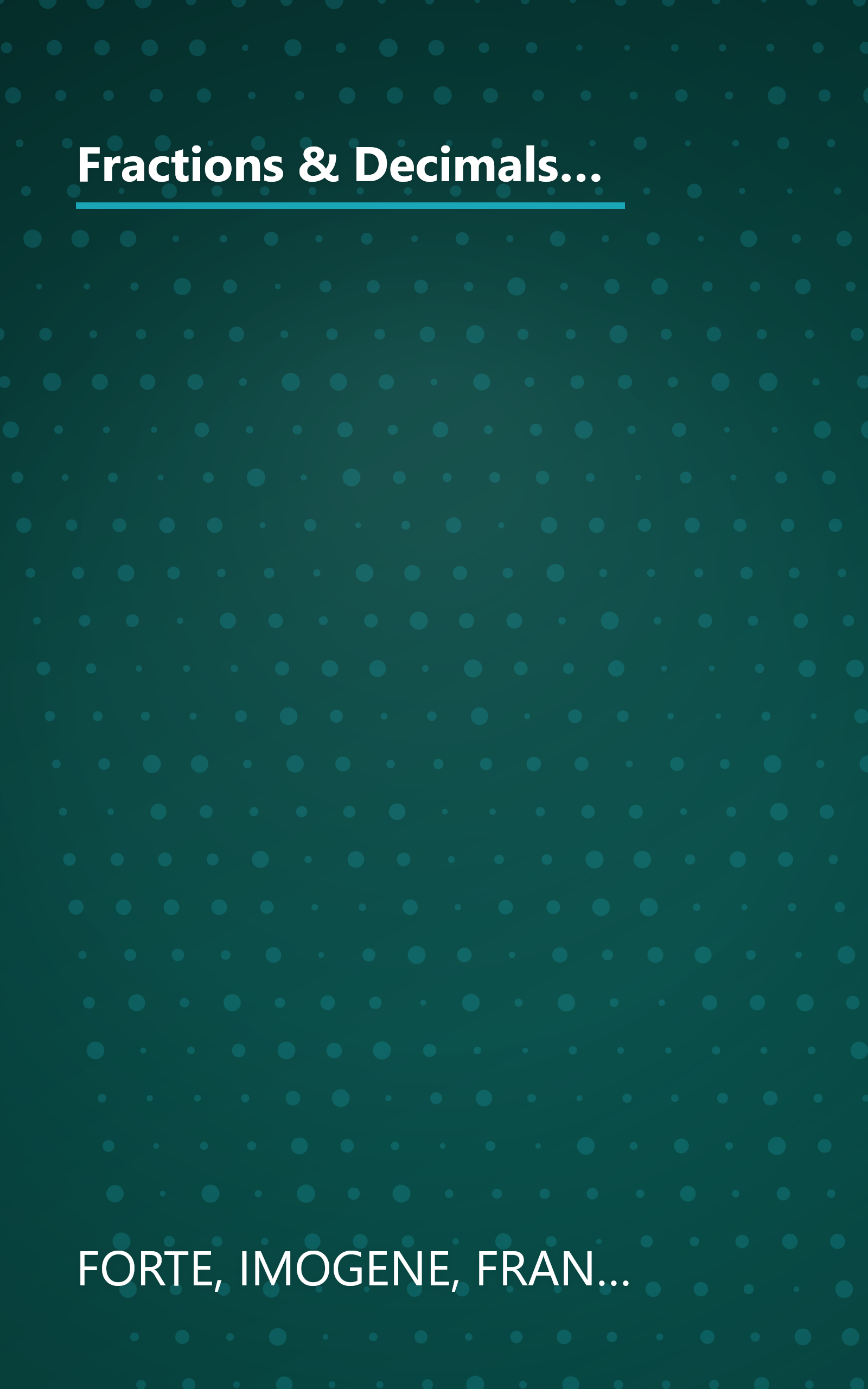 Fractions & Decimals :Middle Grades: Inventive Exercises to Sharpen Skills and Raise Achievement (Basic, Not Boring Math Skills) book cover