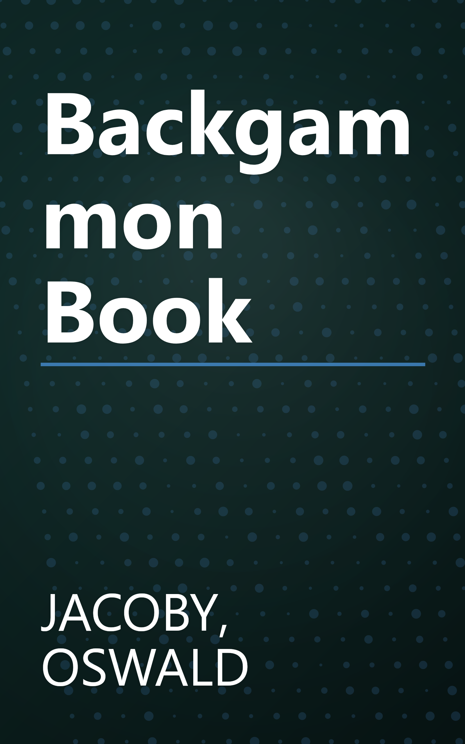 Backgammon Book book cover