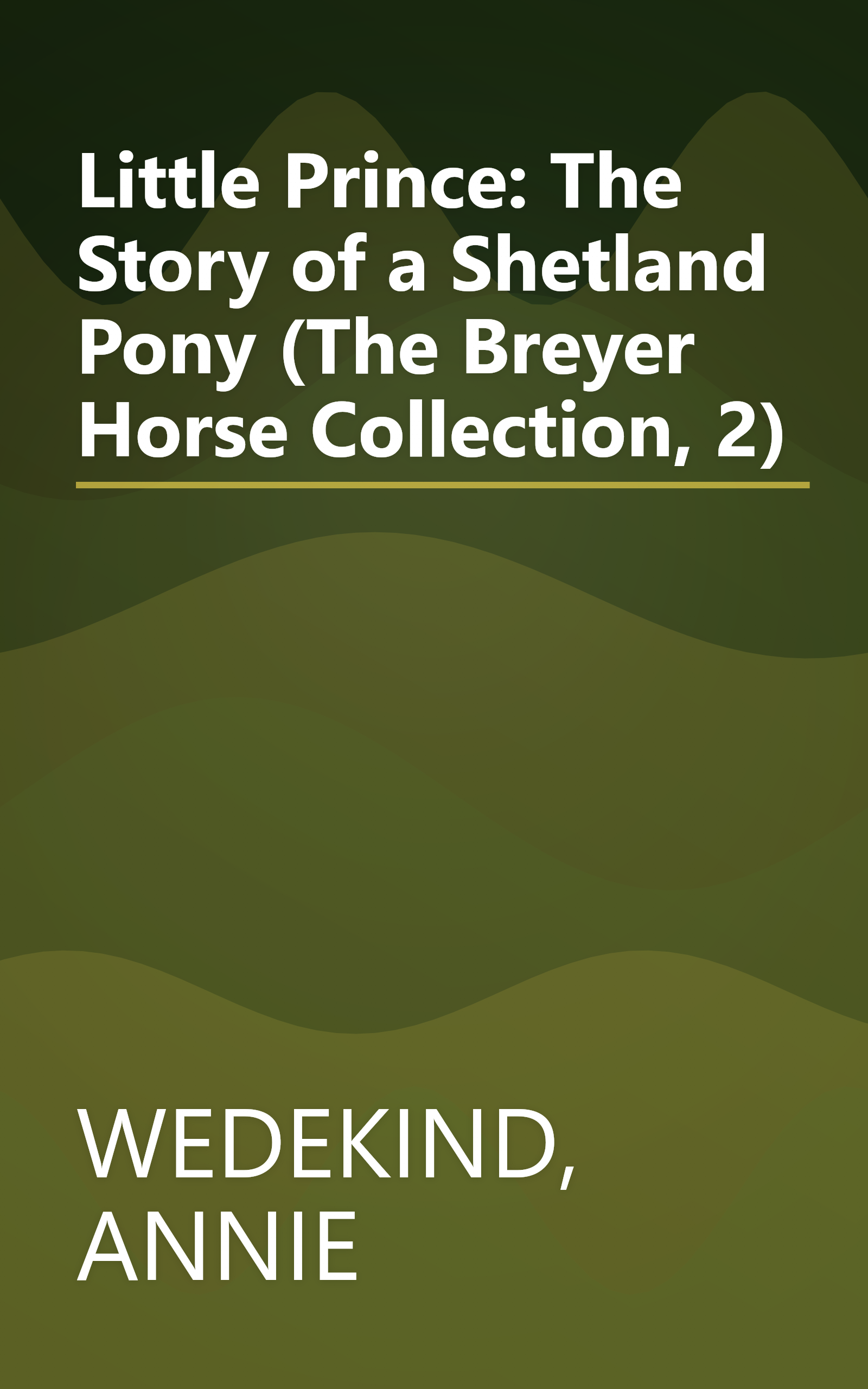 Little Prince: The Story of a Shetland Pony (The Breyer Horse Collection, 2) book cover