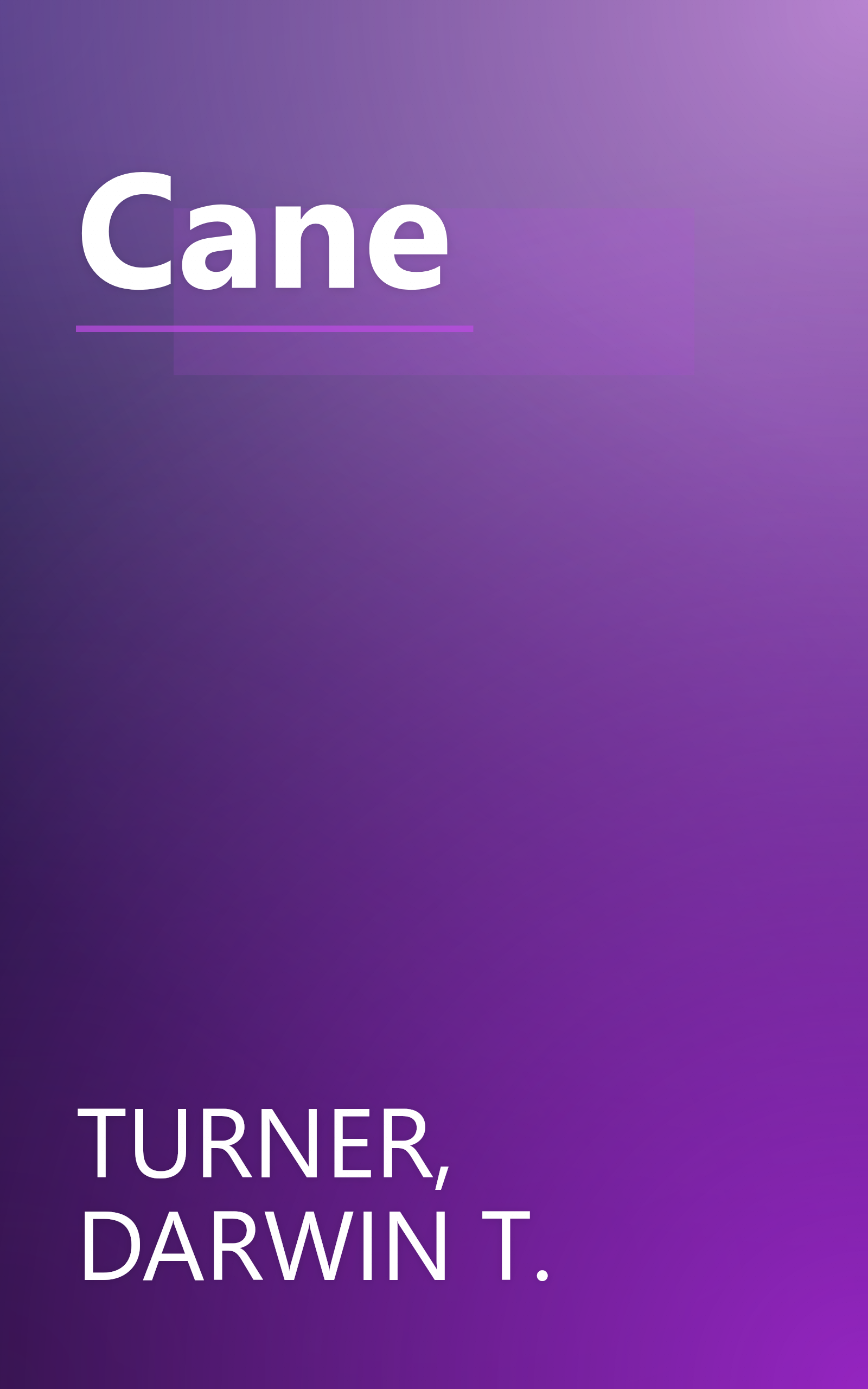 Cane book cover