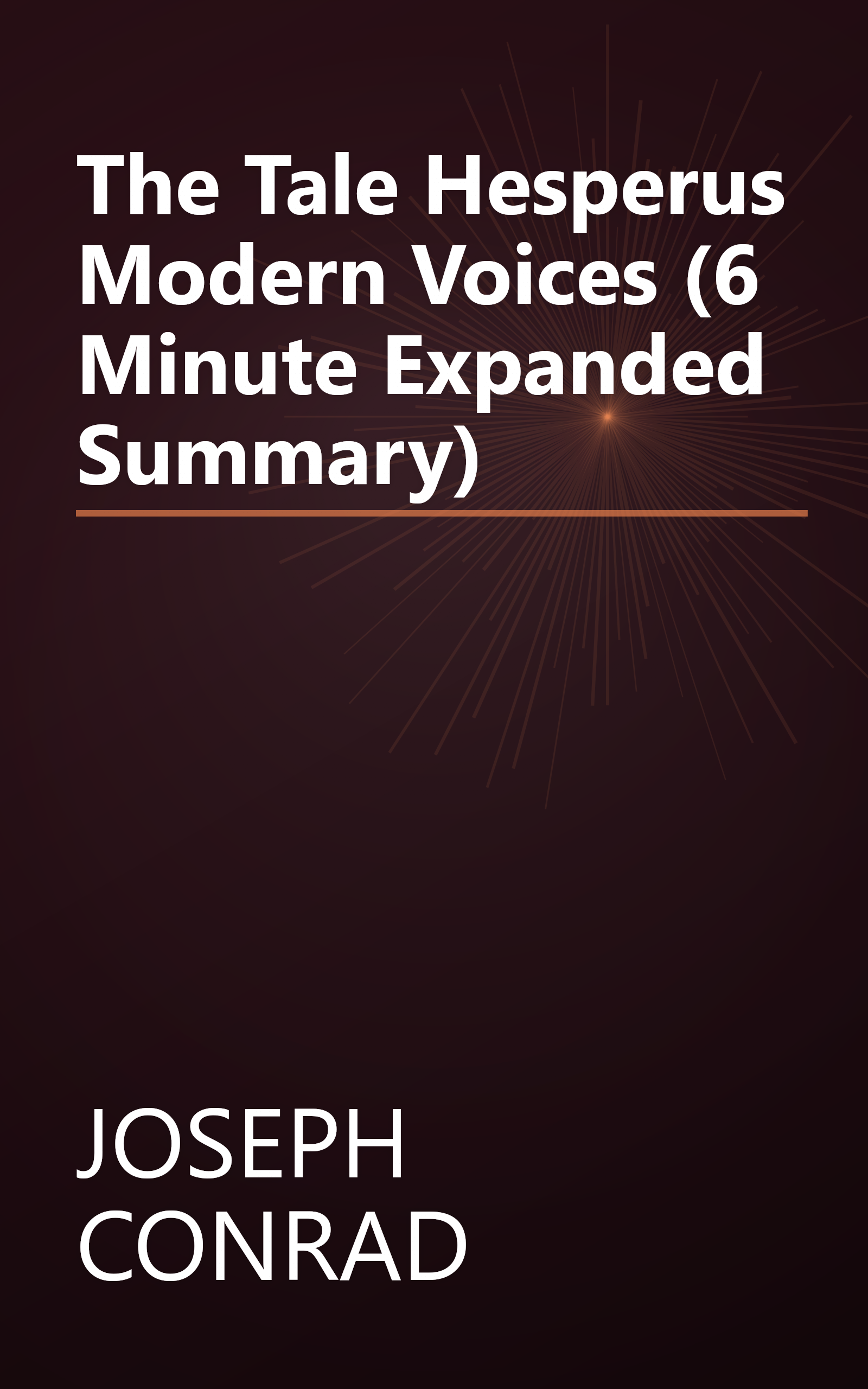 The Tale  Hesperus Modern Voices  (6 Minute   Expanded Summary) book cover