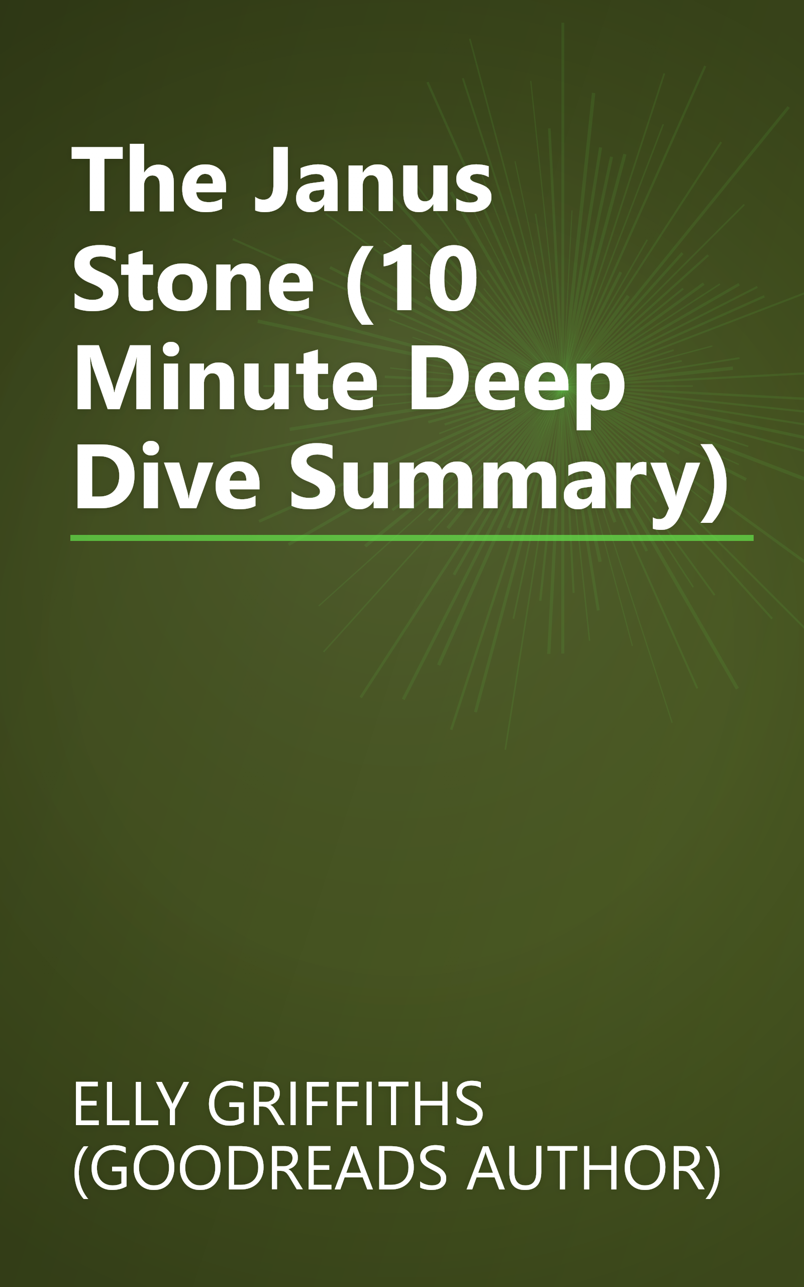 The Janus Stone (10 Minute   Deep Dive Summary) book cover