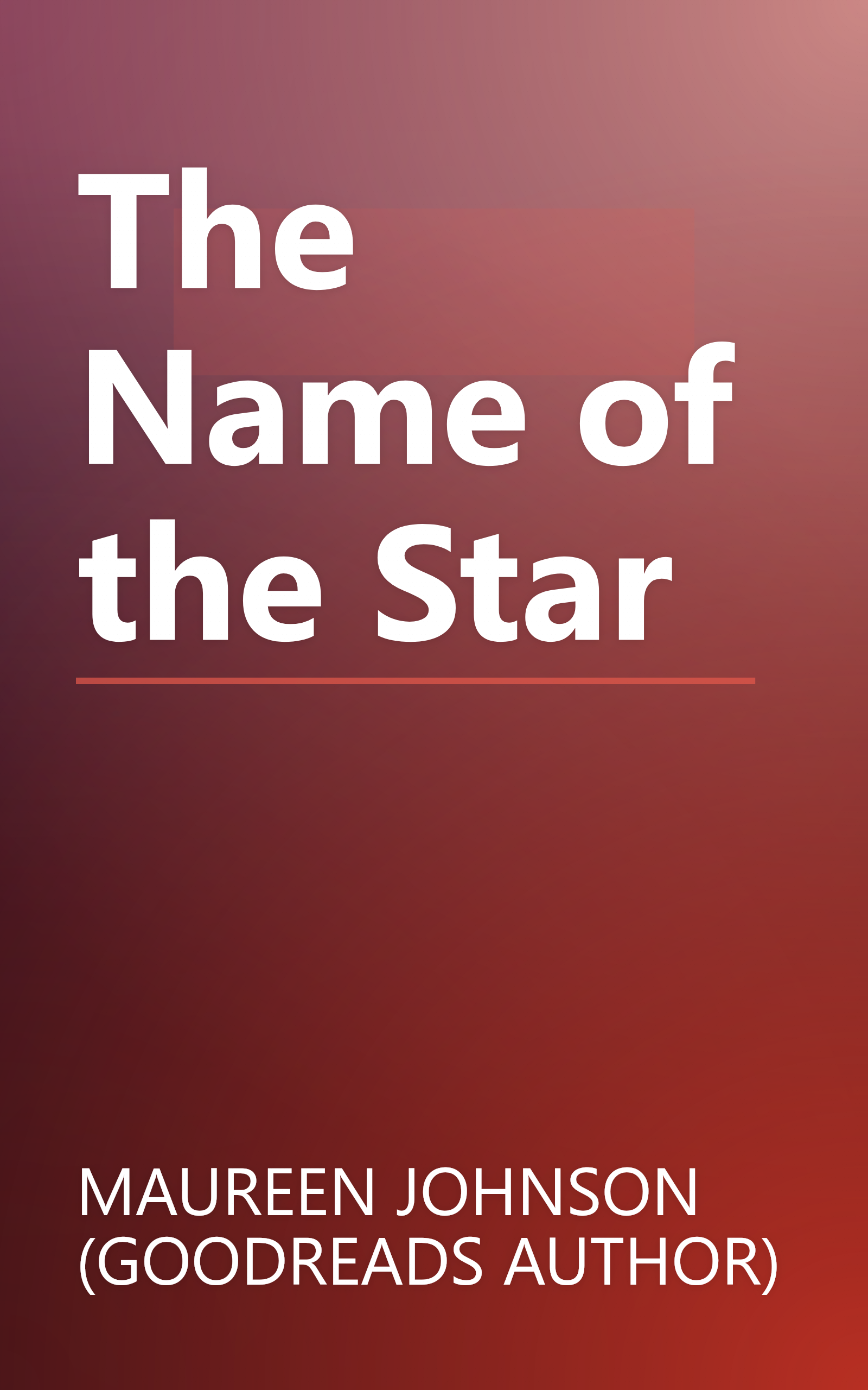 The Name of the Star book cover