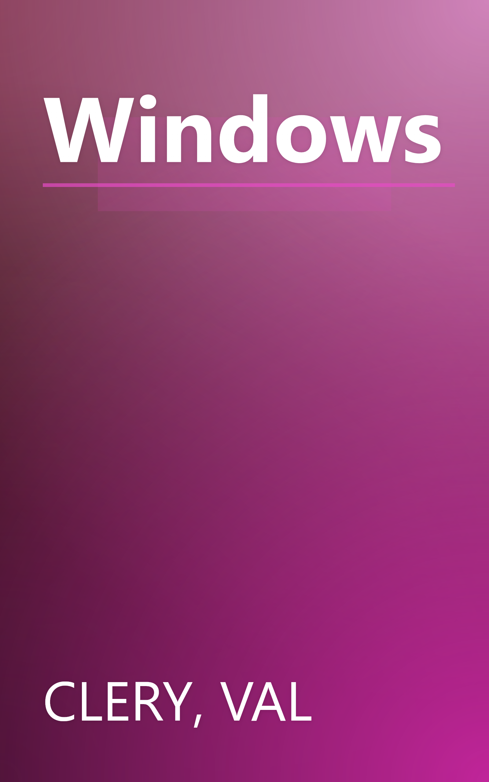 Windows book cover