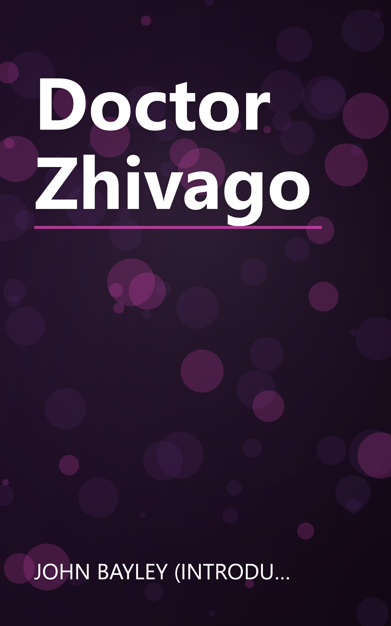 Doctor Zhivago book cover
