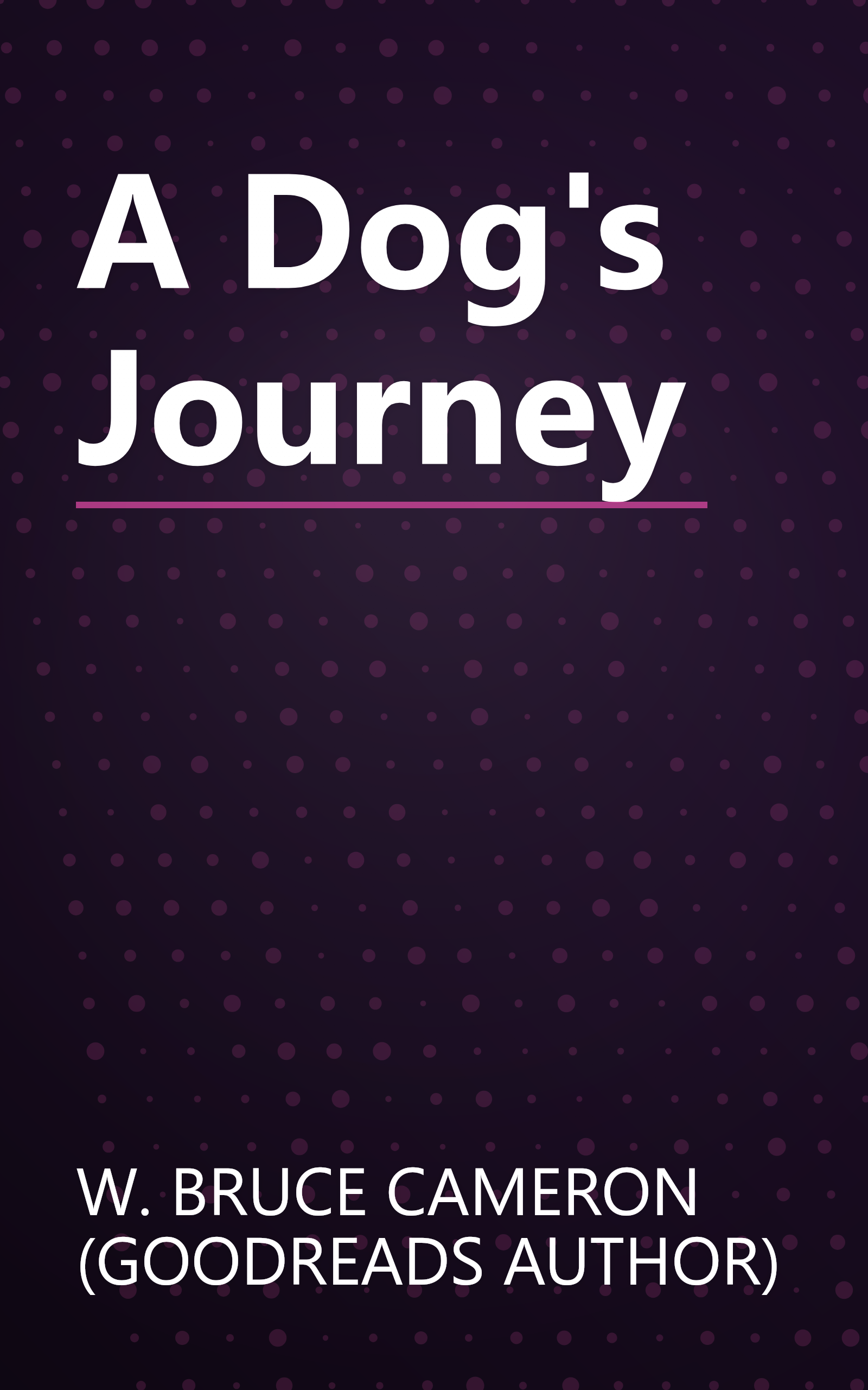 A Dog's Journey book cover
