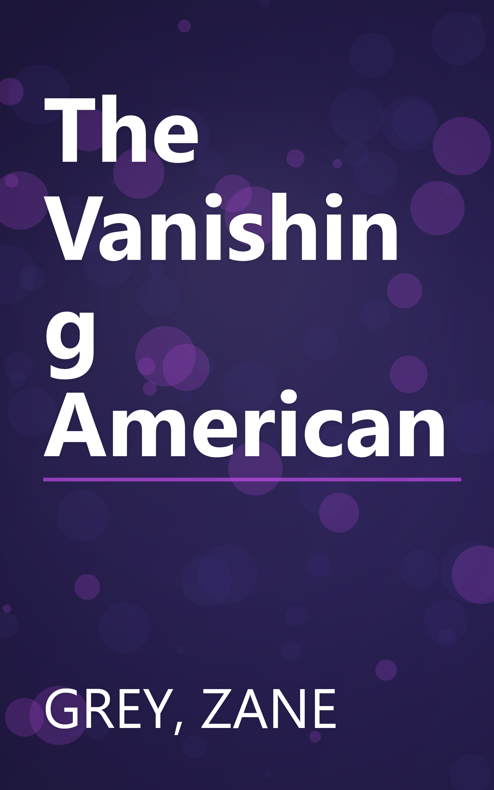 The Vanishing American book cover